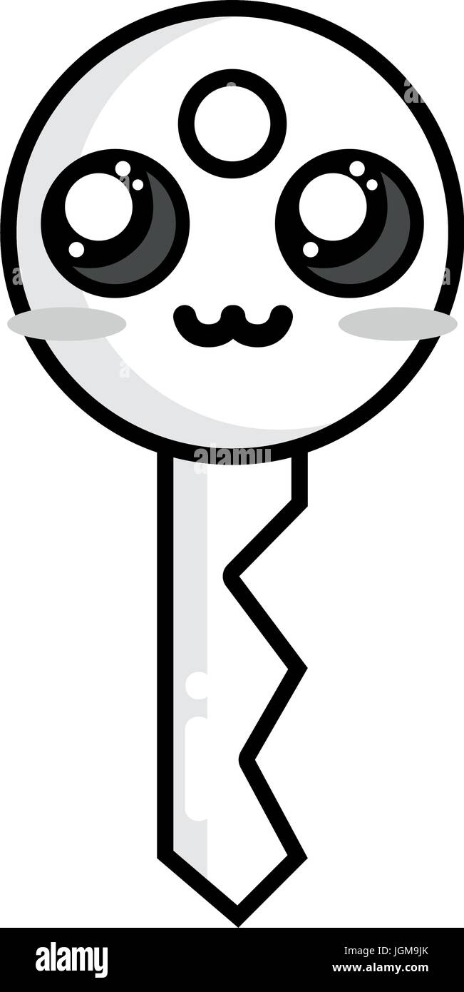 Kawaii key cartoon Stock Vector Images - Alamy