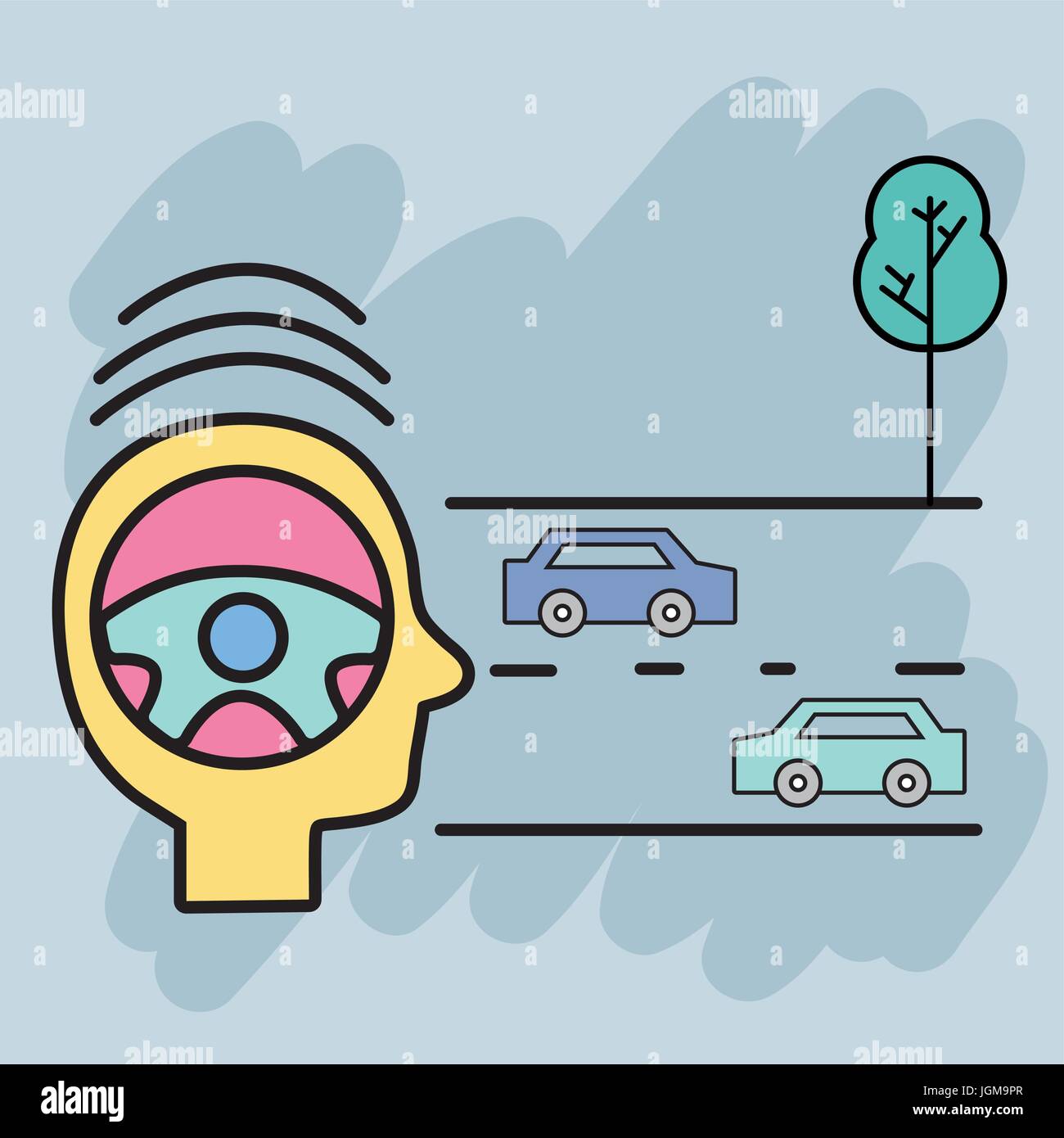 Environmental concept on street Stock Vector Images - Alamy