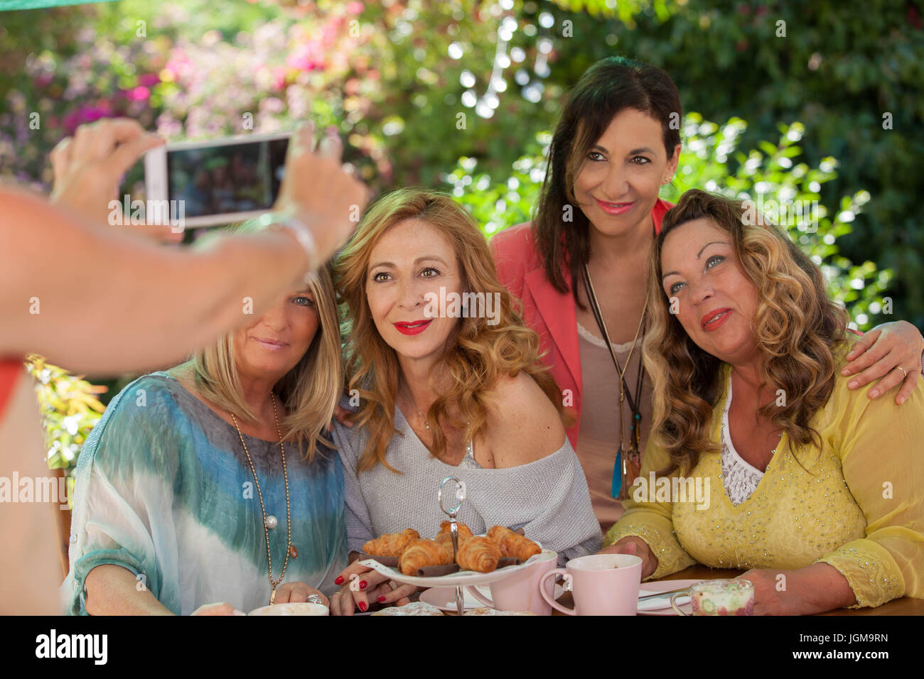 friendship, group of women at coffee morning Stock Photo - Alamy