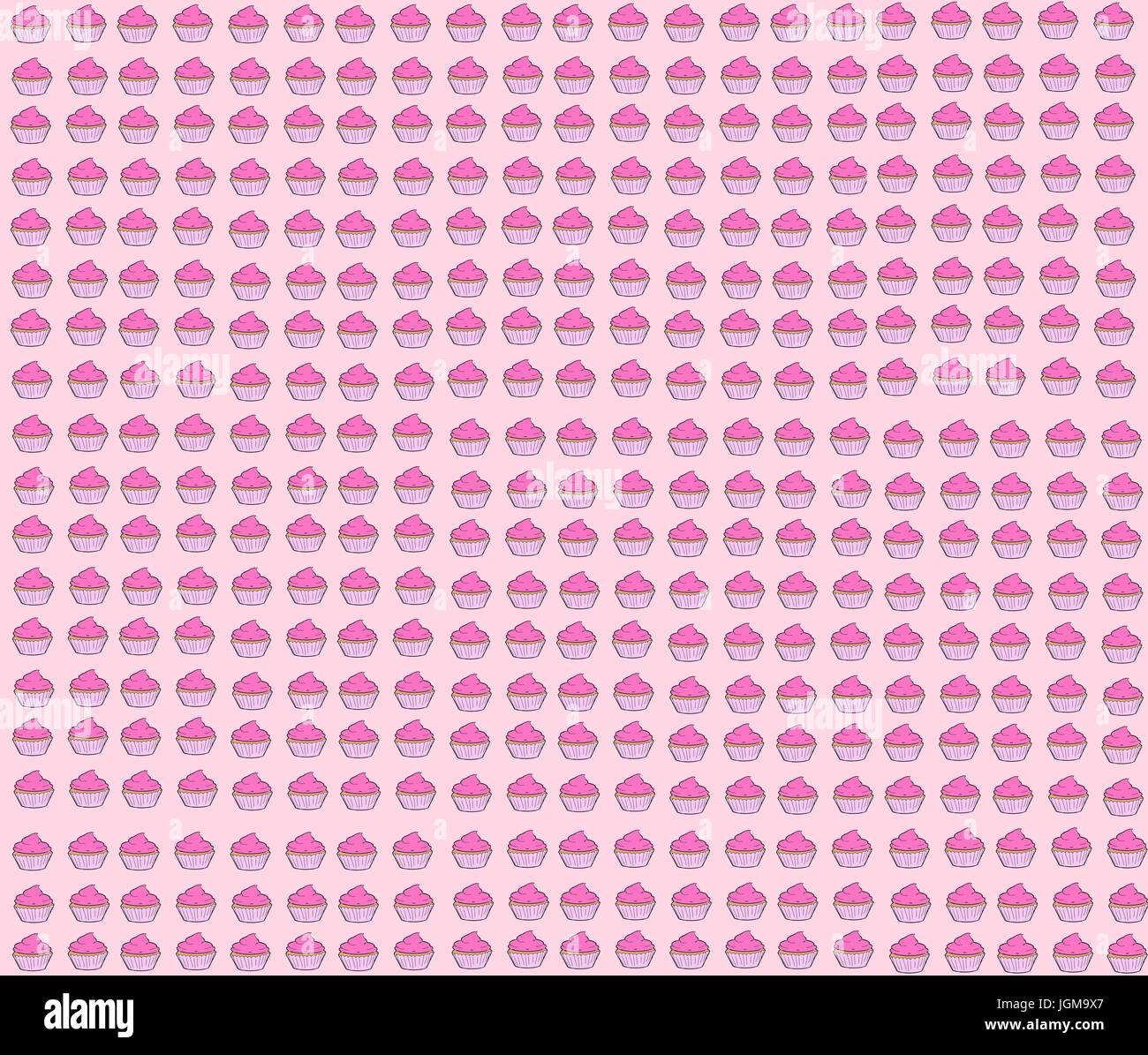 pink repeated cupcake pattern Stock Photo - Alamy