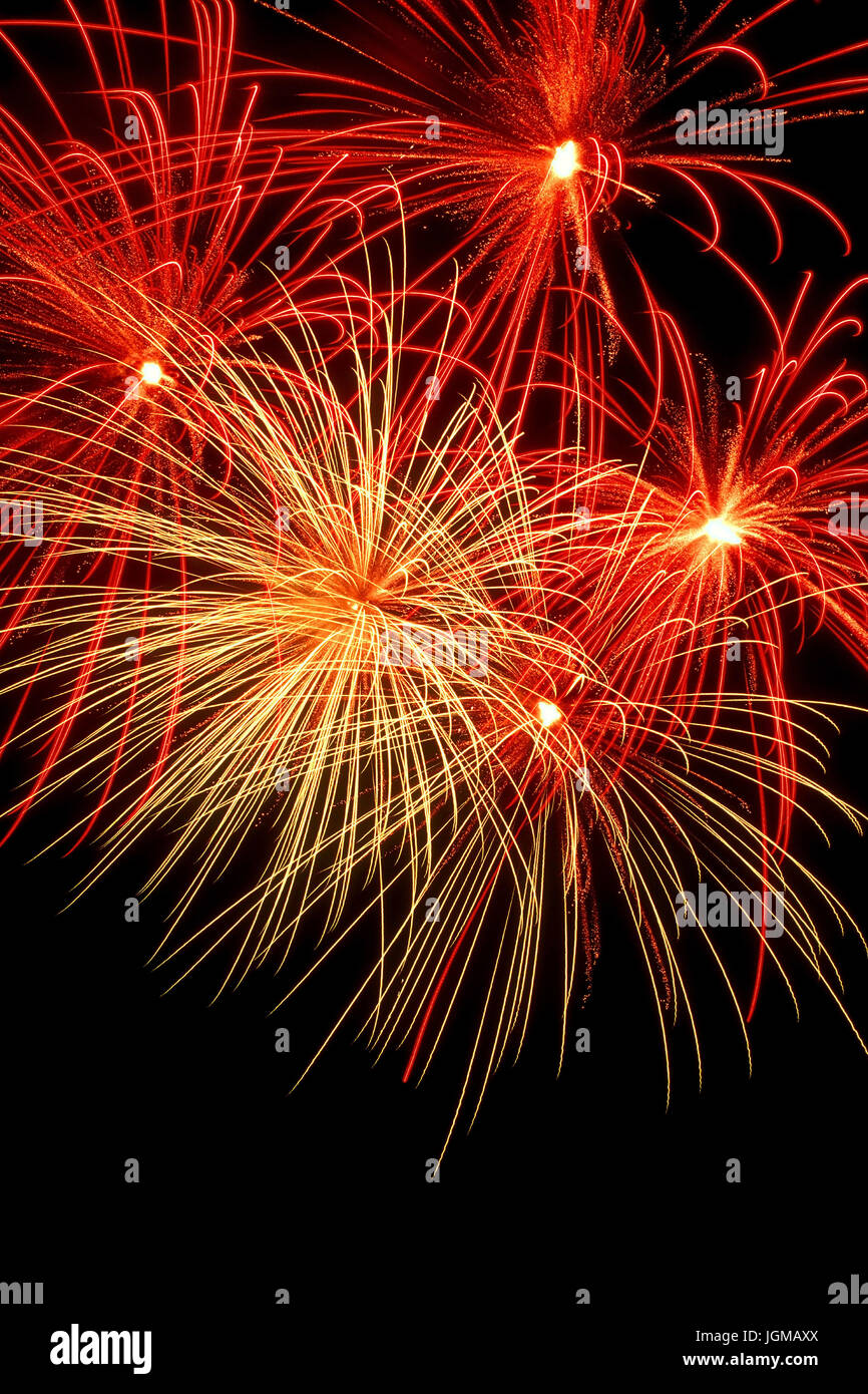 Fireworks in Montreal, Canada, Golden Jupiter Trophy, Feuerwerk in ...