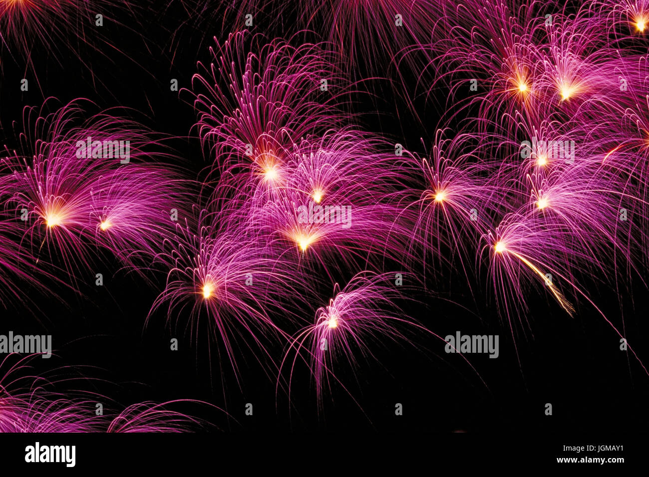 Fireworks in Montreal, Canada, Golden Jupiter Trophy, Feuerwerk in ...