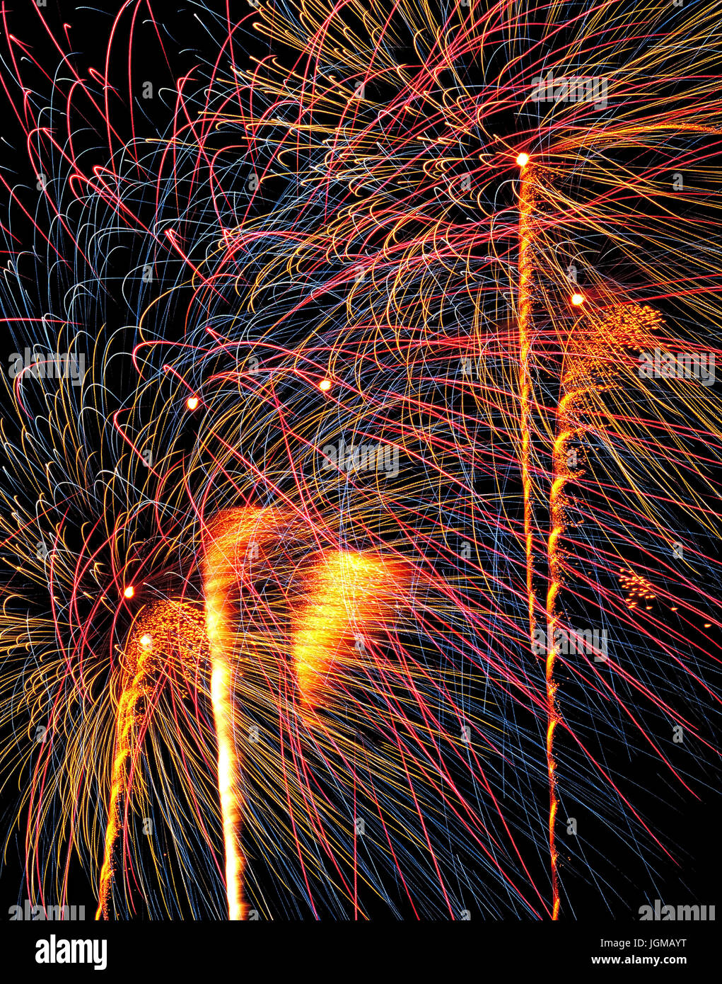 Fireworks in Montreal, Canada, Golden Jupiter Trophy, Feuerwerk in ...
