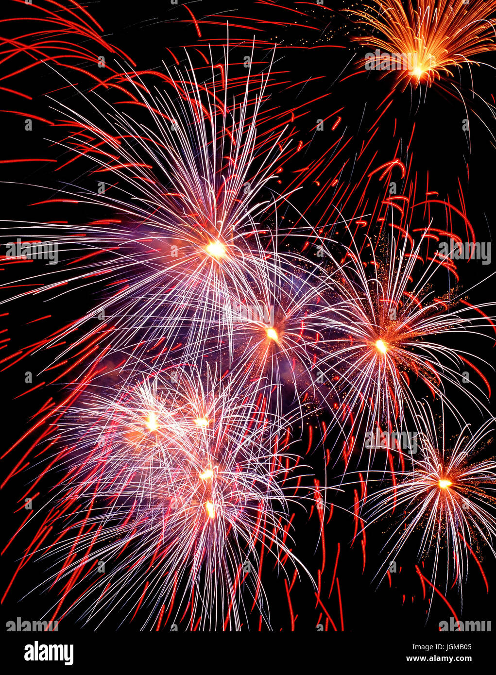 Fireworks in Montreal, Canada, Golden Jupiter Trophy, Feuerwerk in ...