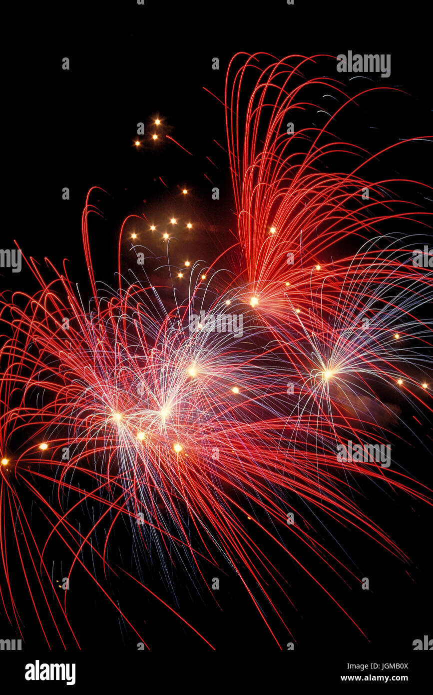 Fireworks in Montreal, Canada, Golden Jupiter Trophy, Feuerwerk in ...