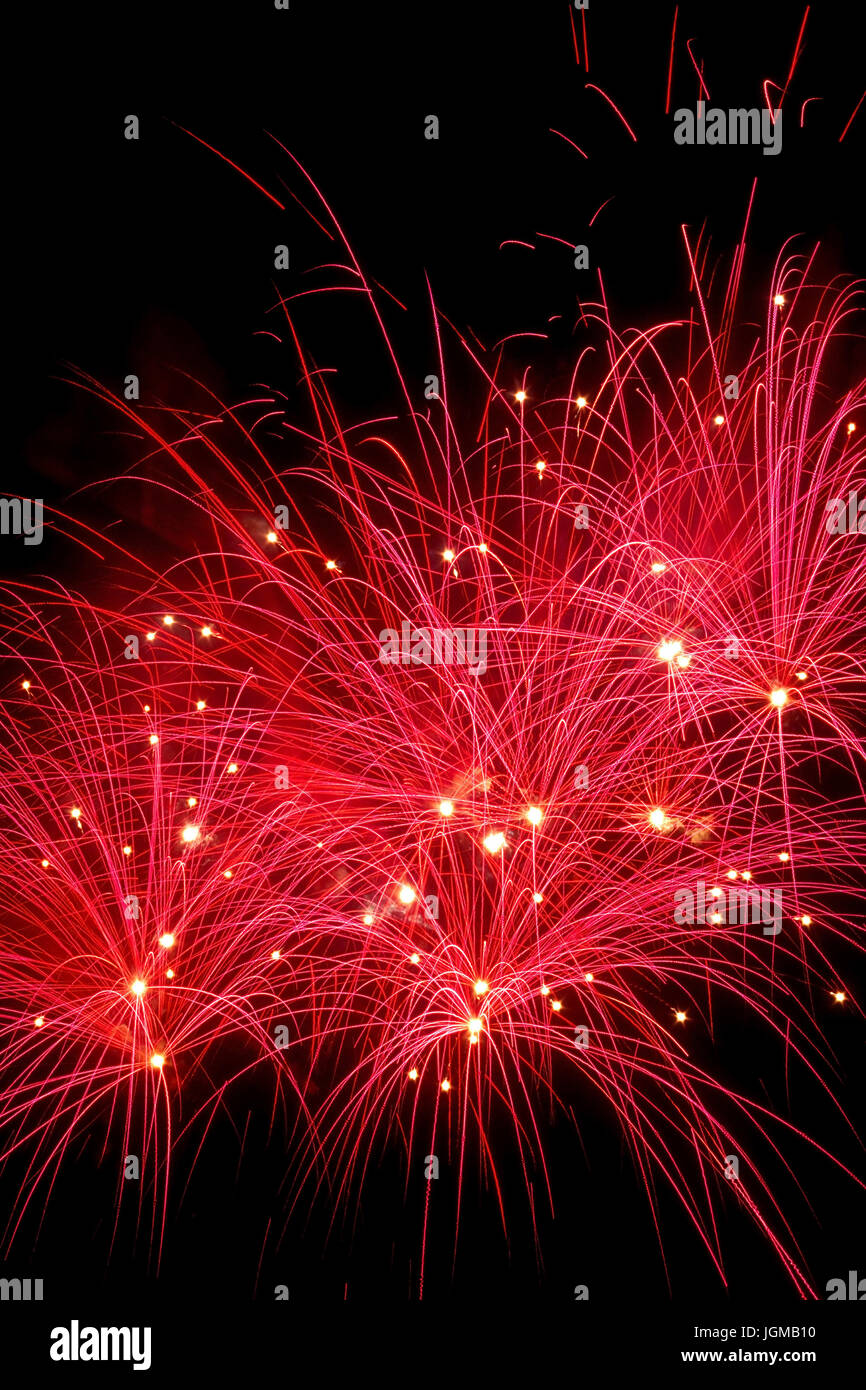 Fireworks in Montreal, Canada, Golden Jupiter Trophy, Feuerwerk in ...