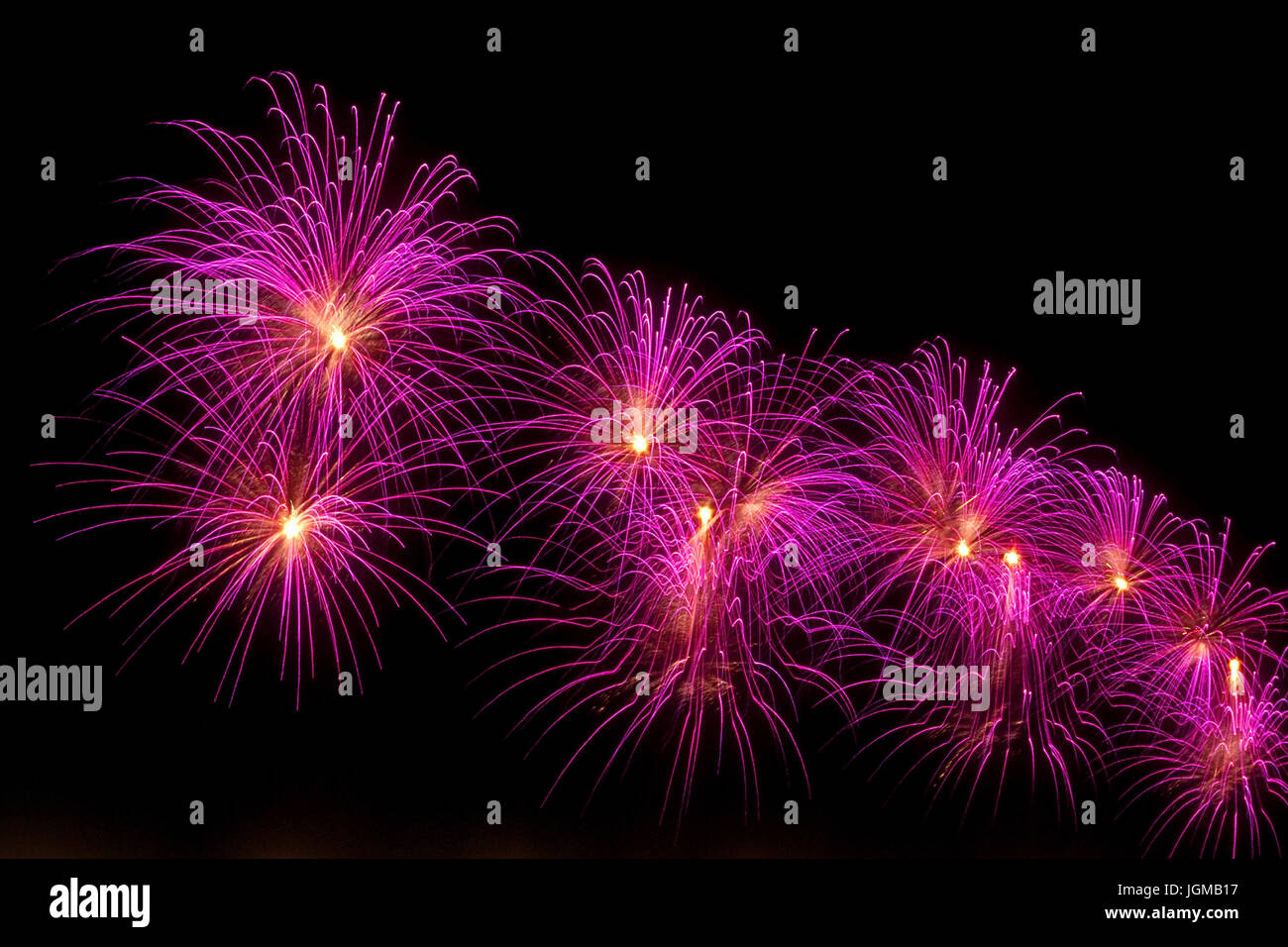 Fireworks in Montreal, Canada, Golden Jupiter Trophy, Feuerwerk in ...