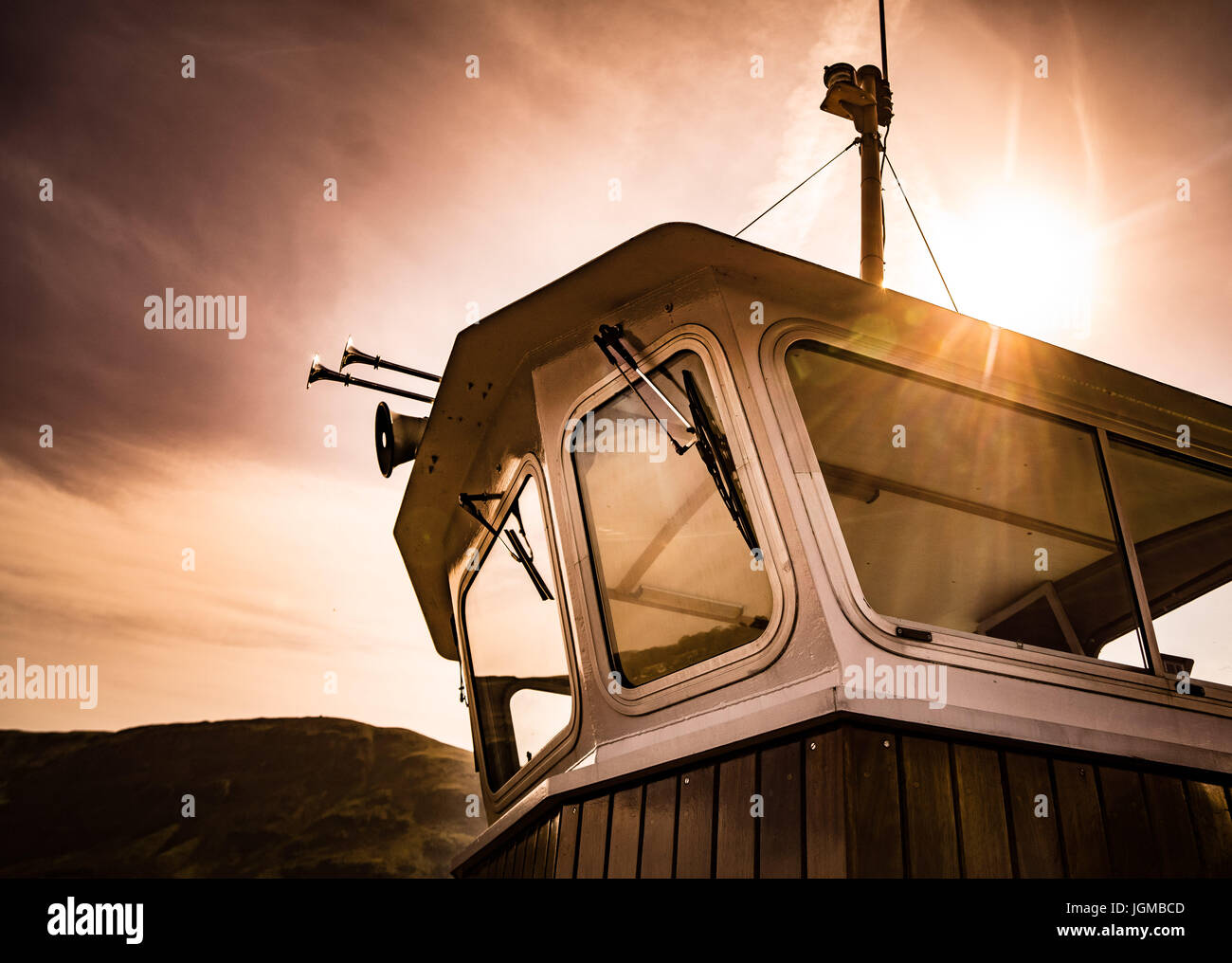 Wheelhouse boat hi-res stock photography and images - Alamy