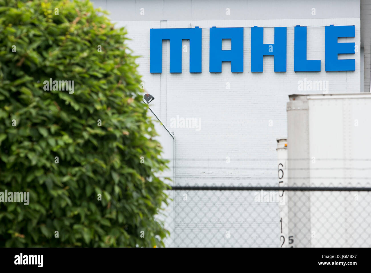 A logo sign outside of a facility occupied by MAHLE GmbH in Dayton ...