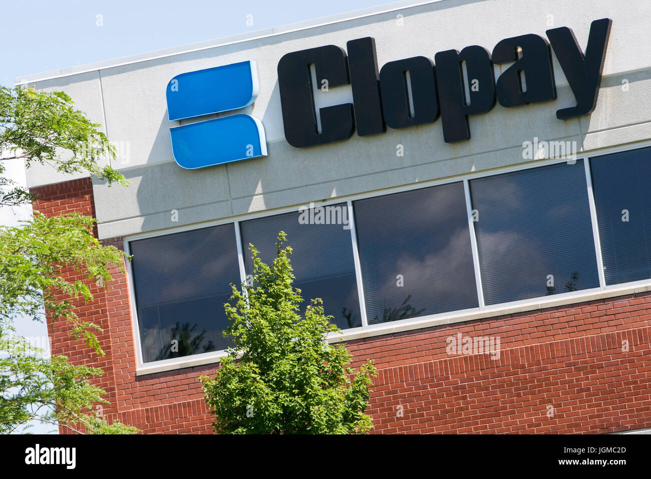 A logo sign outside of a facility occupied by Clopay in Mason, Ohio on ...