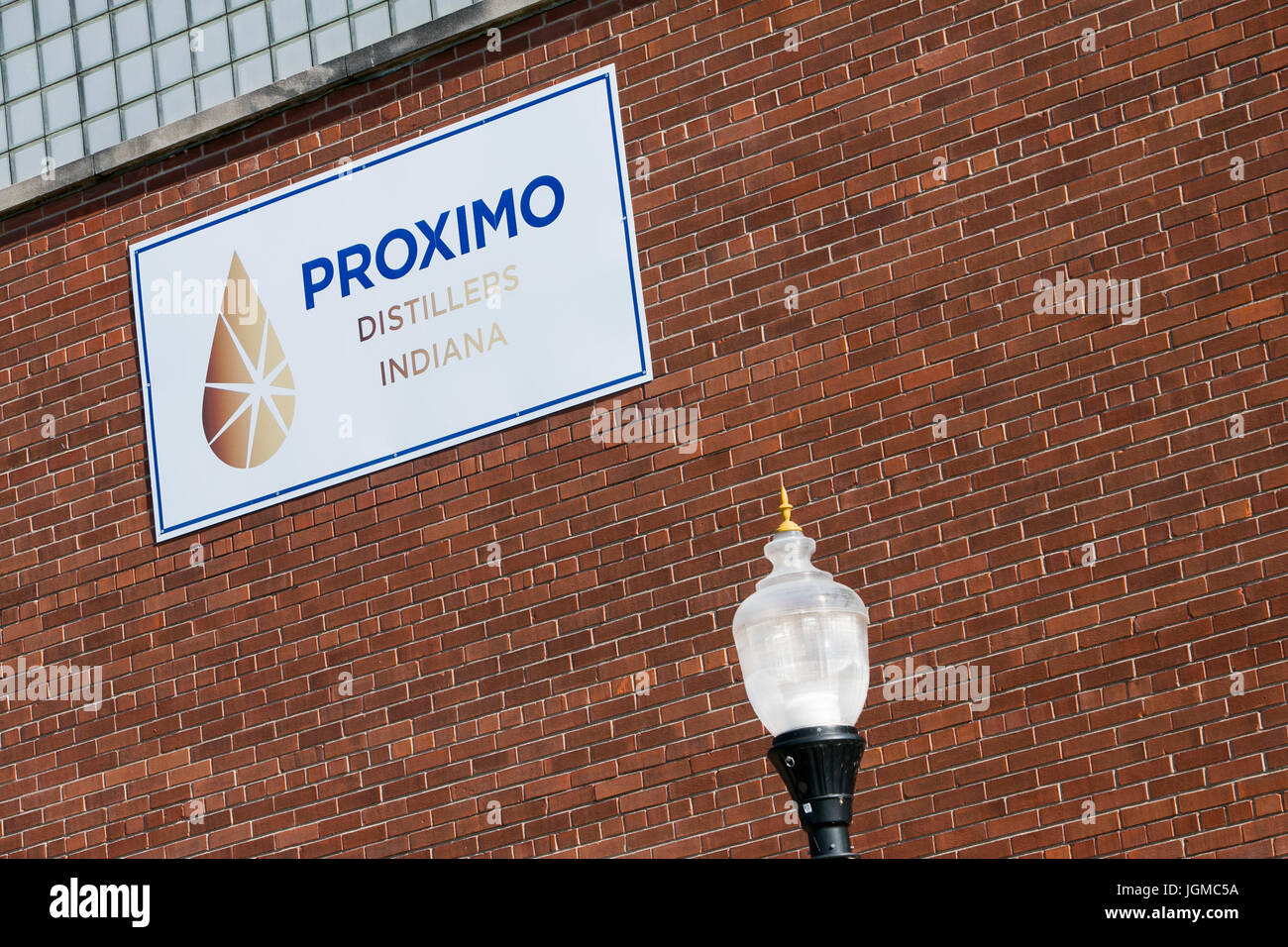 A logo sign outside of a facility occupied by Proximo Spirits, Inc., in ...
