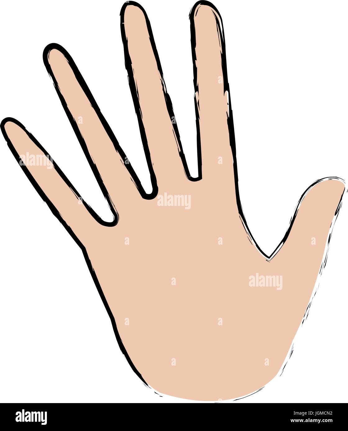 opened palm of the hand cartoon icon Stock Vector Image & Art - Alamy