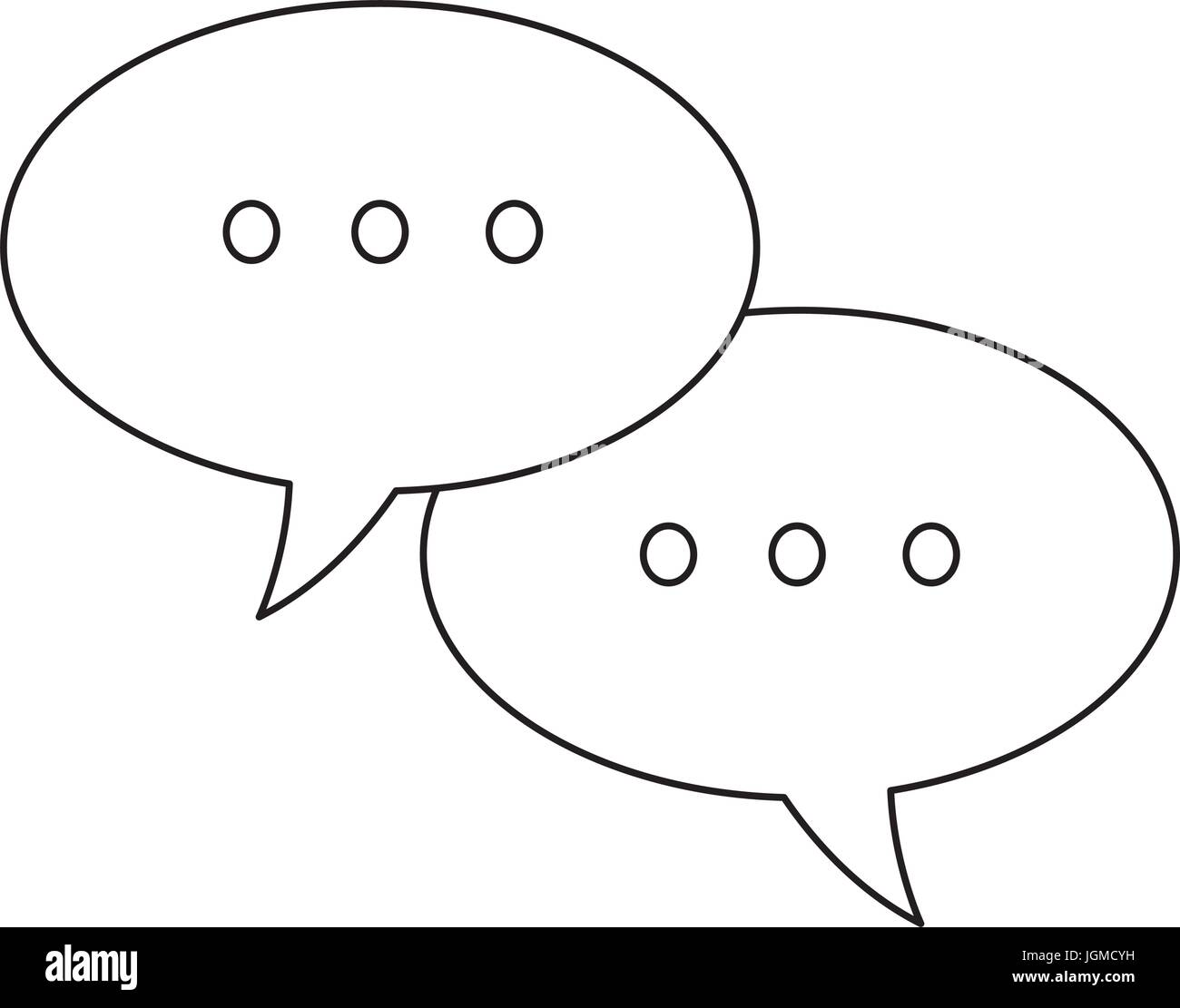 Dialog balloons Black and White Stock Photos & Images - Alamy