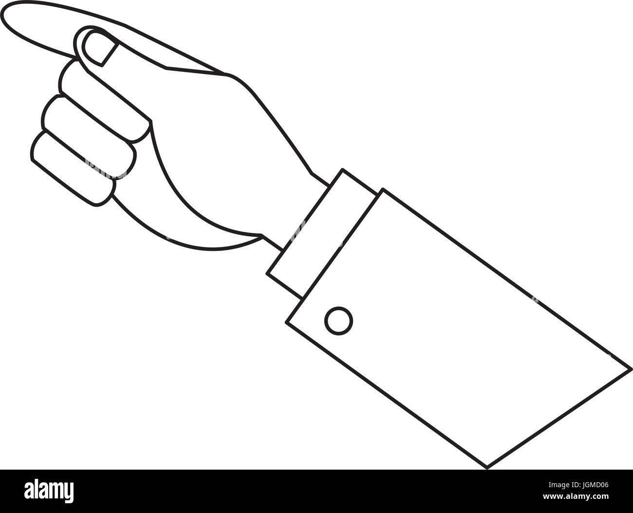 businessman hand pointing up gesture Stock Vector Image & Art - Alamy