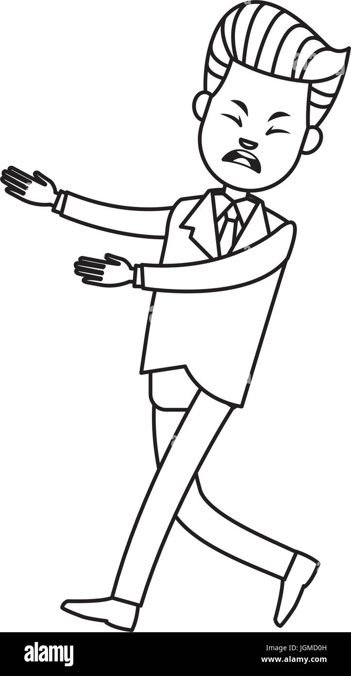 Angry walk Stock Vector Images - Alamy