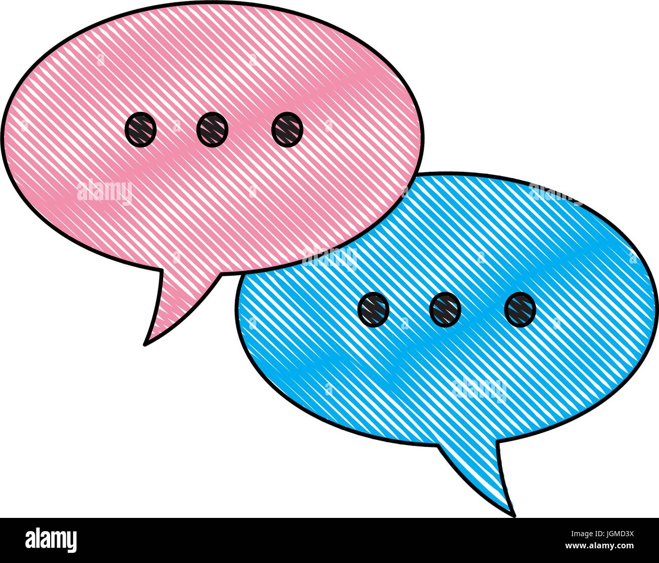 speech bubbles and dialog balloons chat message Stock Vector Image ...