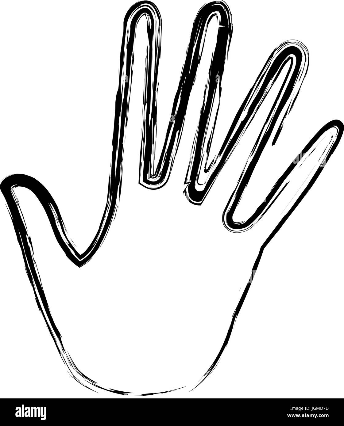 Cartoon Palm Of Hand