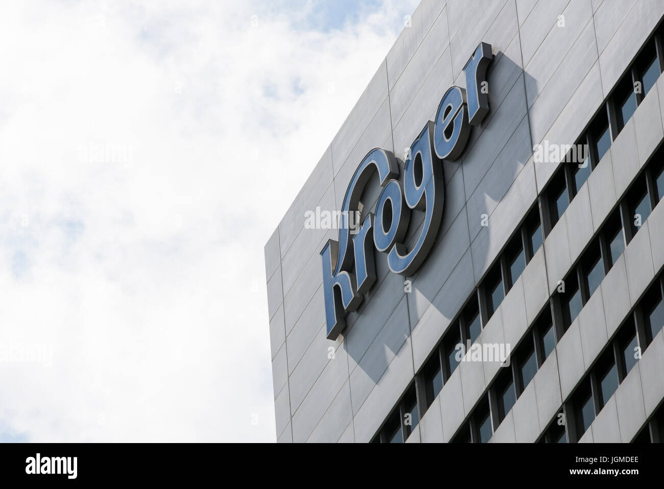 A logo sign outside of the headquarters of The Kroger Company, in ...