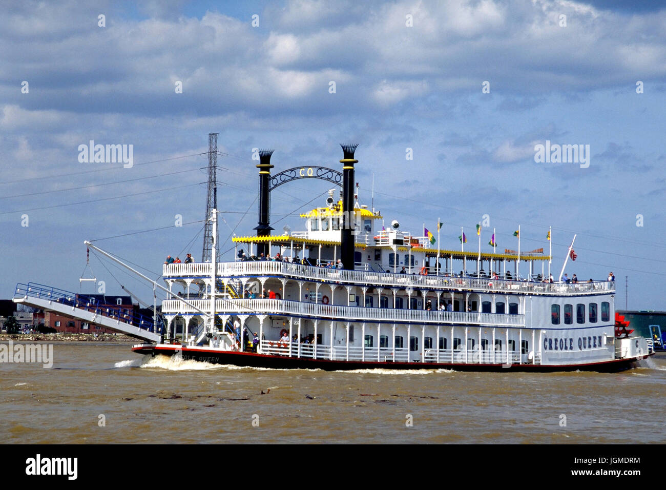 New Orleans - Bicycle steamboat-Creole queen, New Orleans - Raddampfer ...