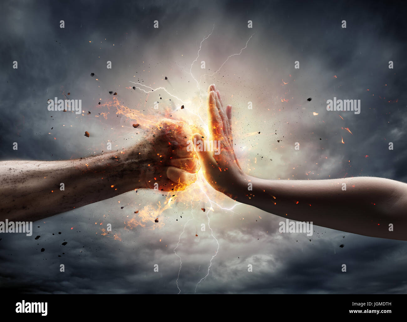 Hand stop woman violence hi-res stock photography and images - Alamy