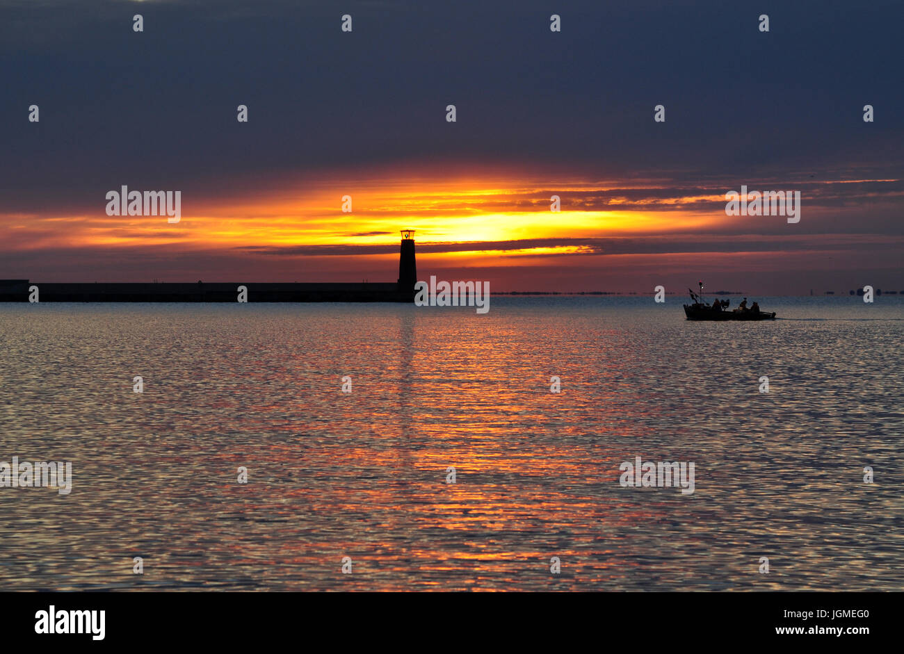 Lighthouse and fishing boat hi-res stock photography and images - Alamy