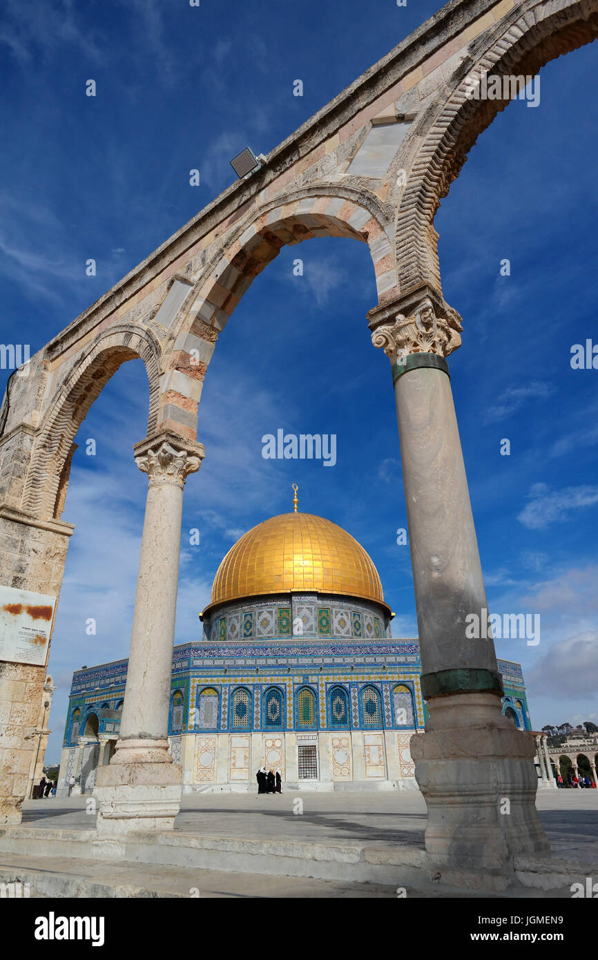 The Dome of the Rock, Temple Mount, Jerusalem Stock Photo - Alamy