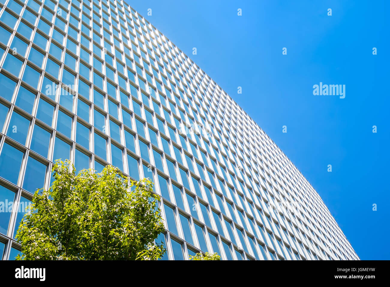Perspective view of contemporary office building Stock Photo - Alamy
