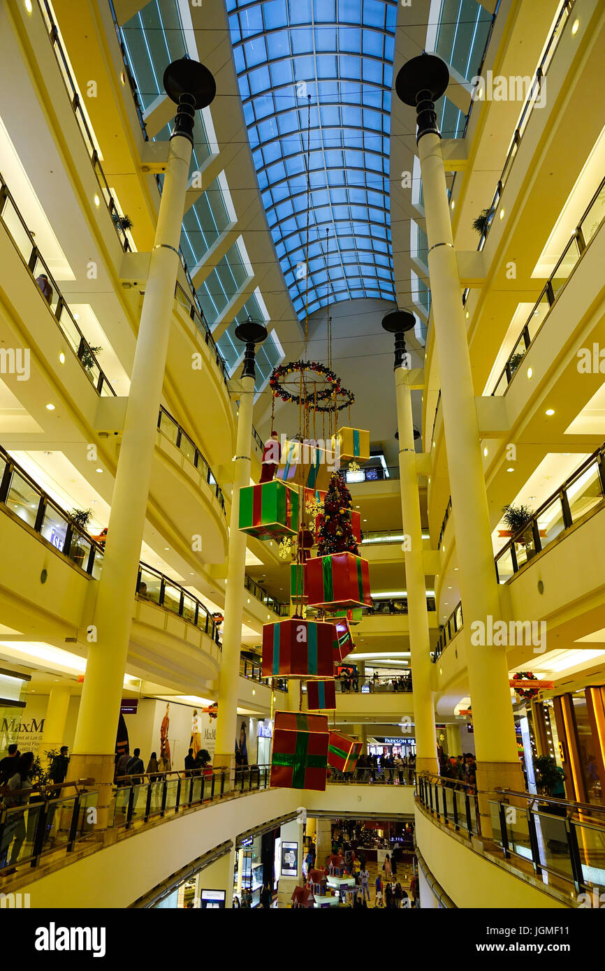 KUALA LUMPUR, MALAYSIA - JAN 2. Interior of Suria KLCC in KL, Malaysia ...