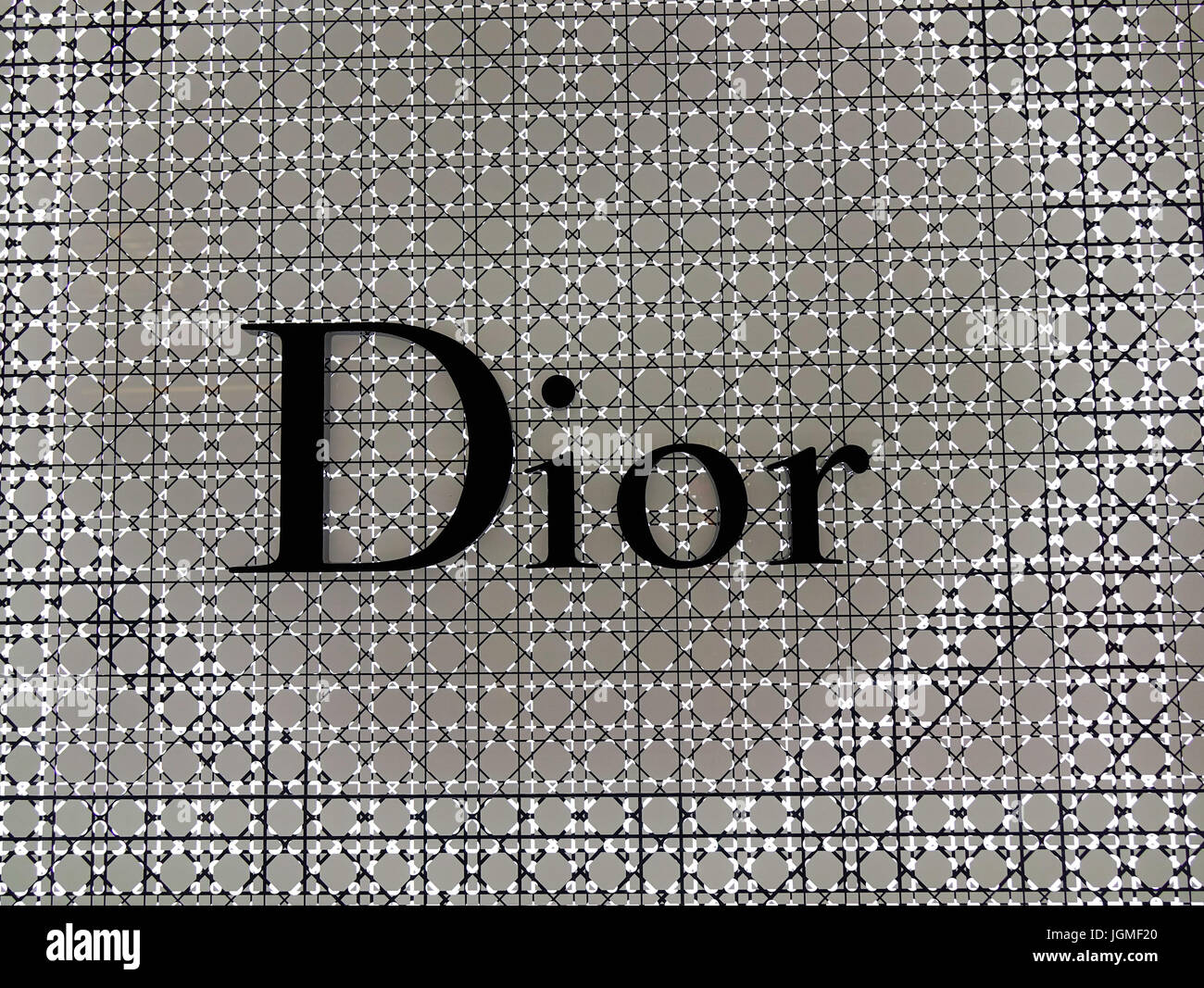 Kuala Lumpur, Malaysia - Jan 2, 2017. An illuminated signboard of a ...