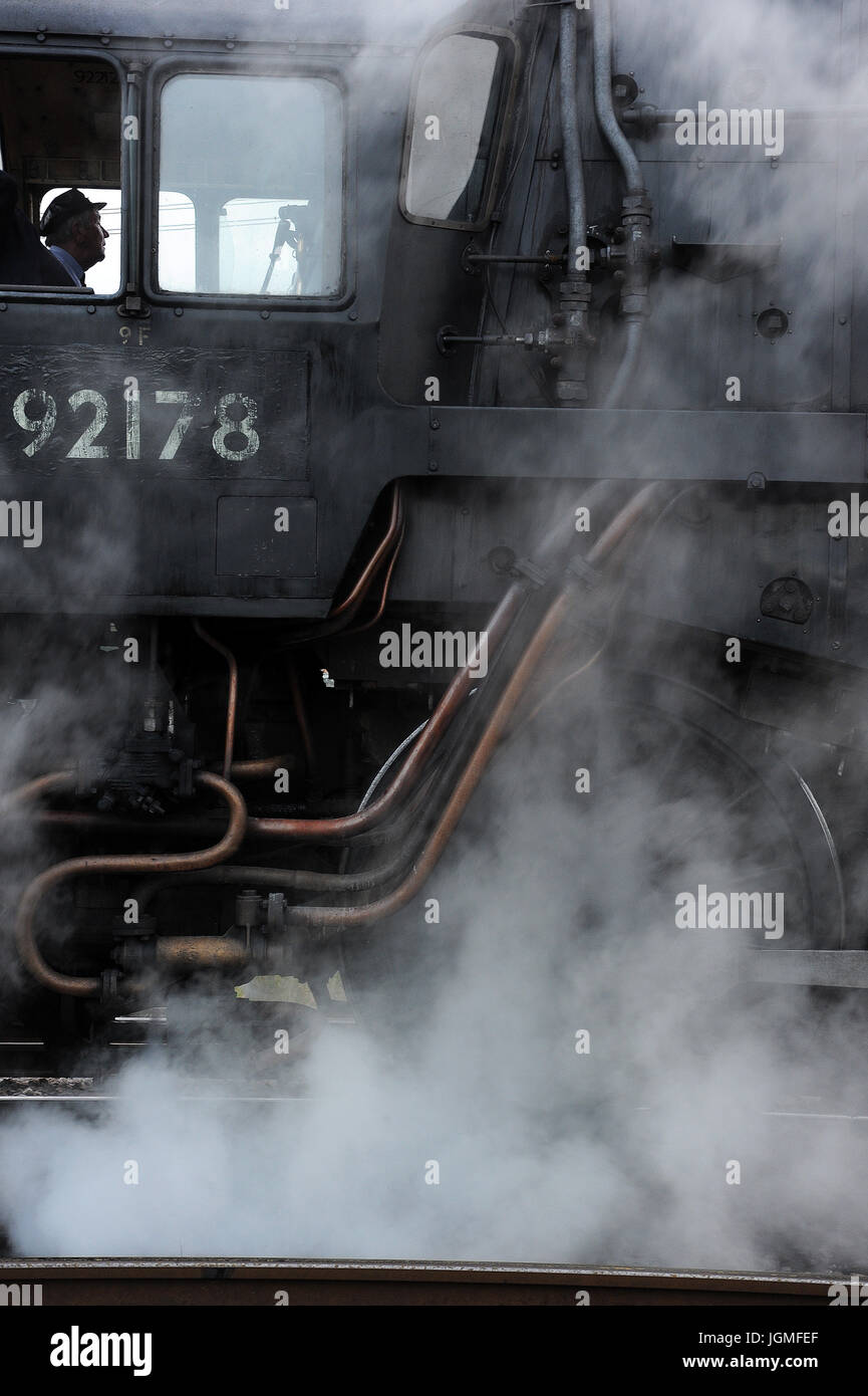 9F 92212 running as 92178 at Swithland Sidings Stock Photo - Alamy