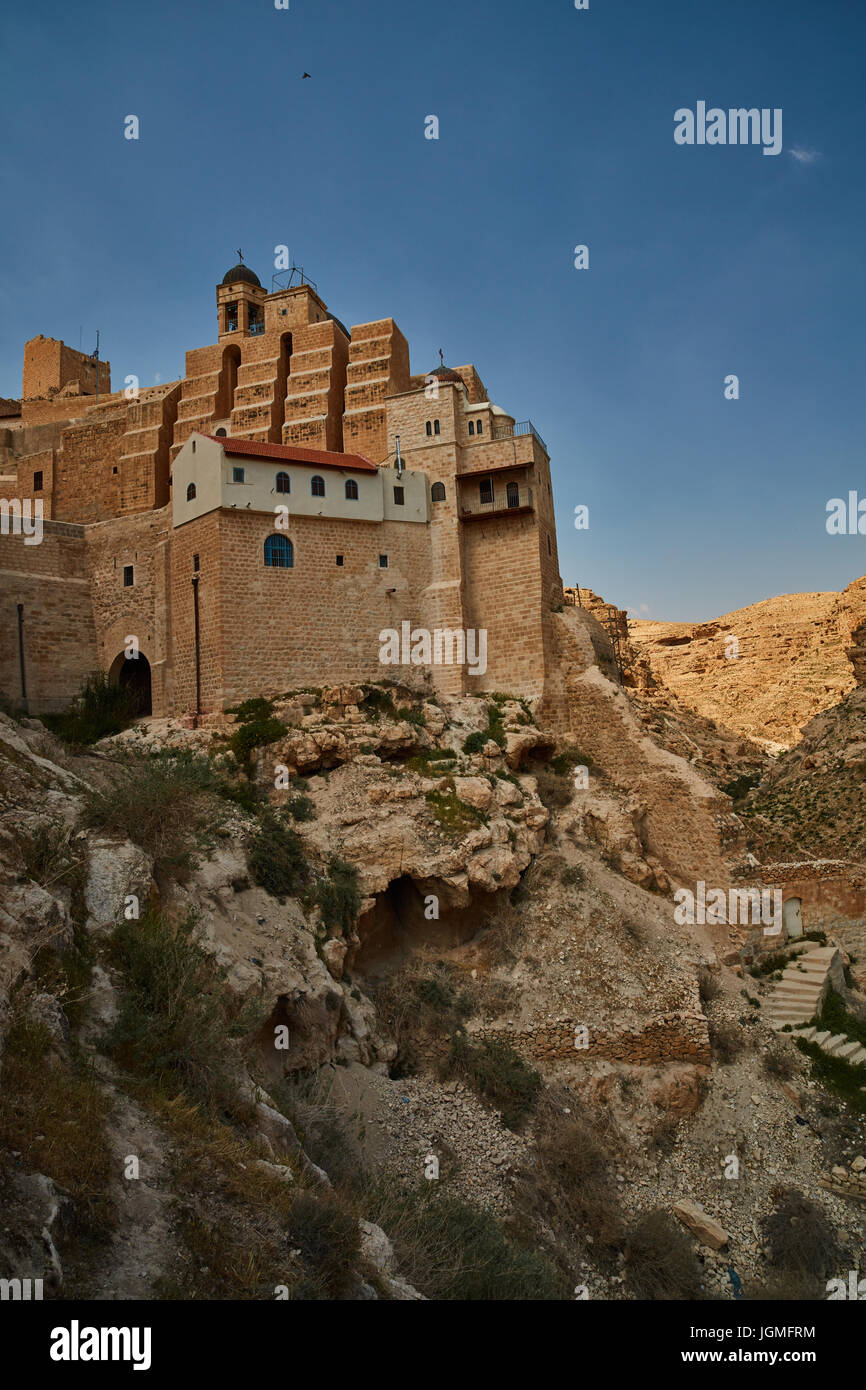 Mar Saba monastery at the desert (Israel Stock Photo - Alamy