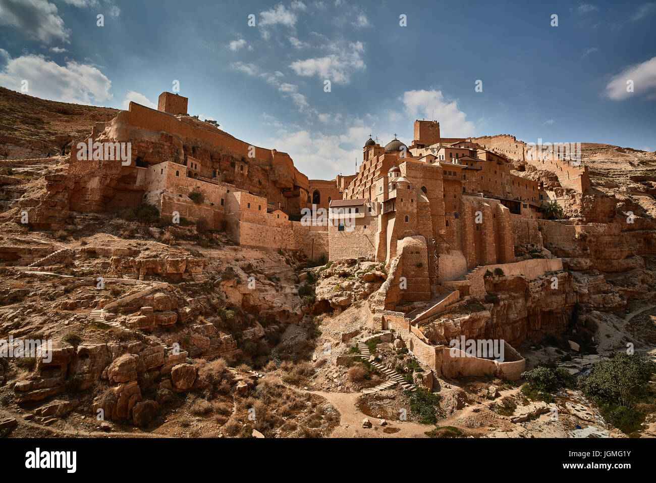 Mar Saba monastery at the desert (Israel Stock Photo - Alamy