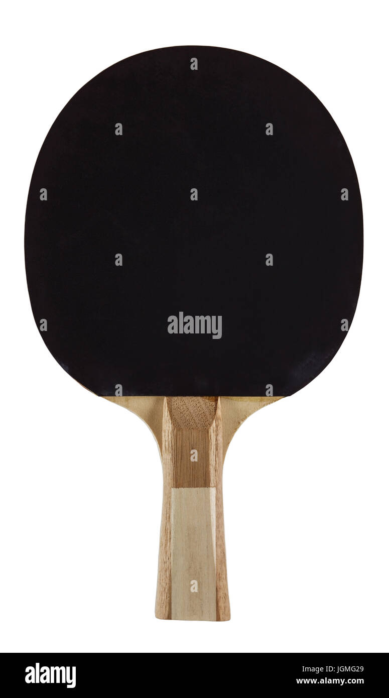 single tablet tennis bat cut out on white background Stock Photo - Alamy