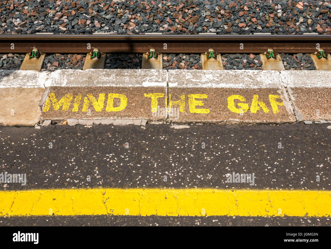 Warning gap platform hi-res stock photography and images - Alamy