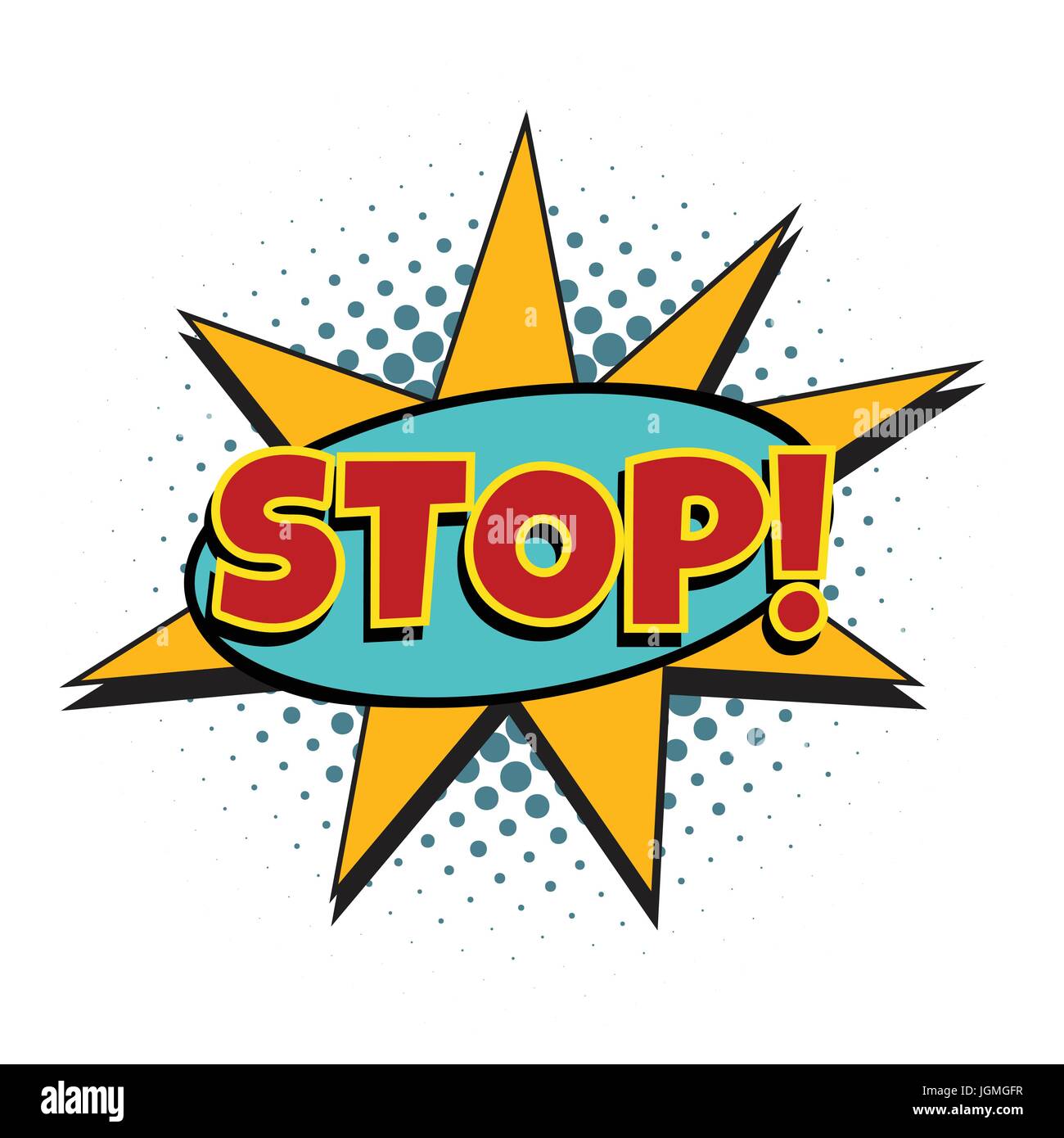 Stop fun cartoon style illustration hi-res stock photography and images ...