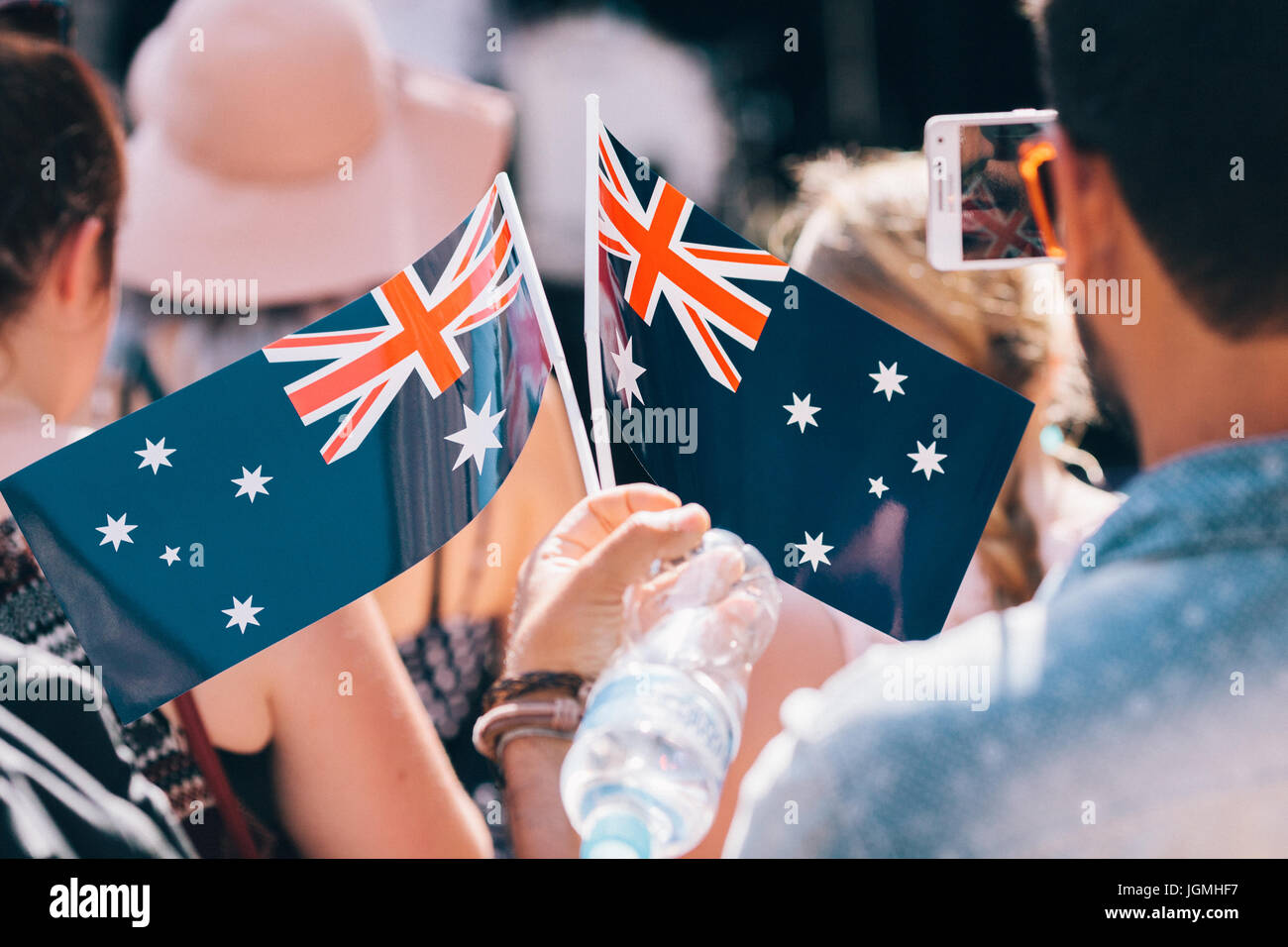 Celebrating Australia Day in Sydney 2016 Stock Photo - Alamy