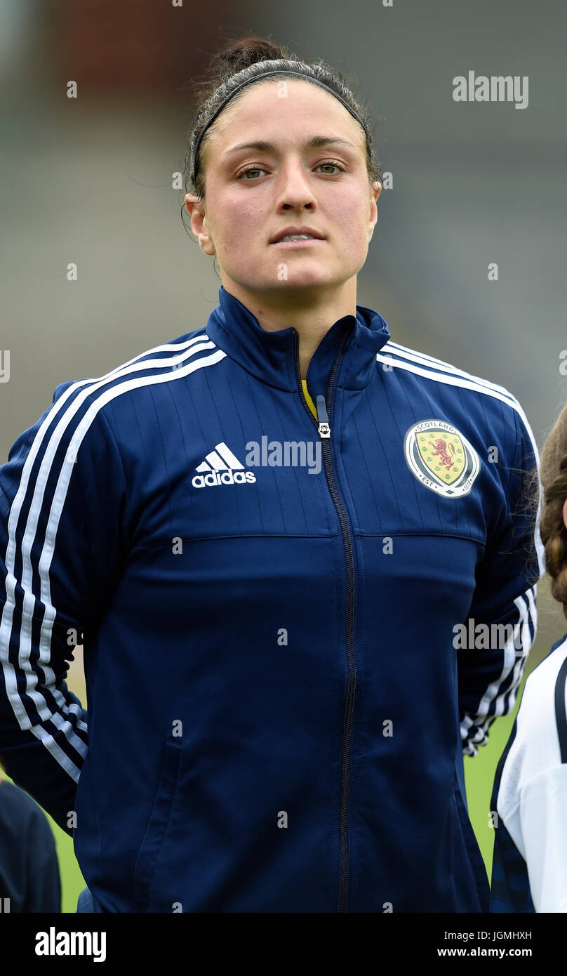 Scotland's Gemma Fay during anthems before the International Challenge ...