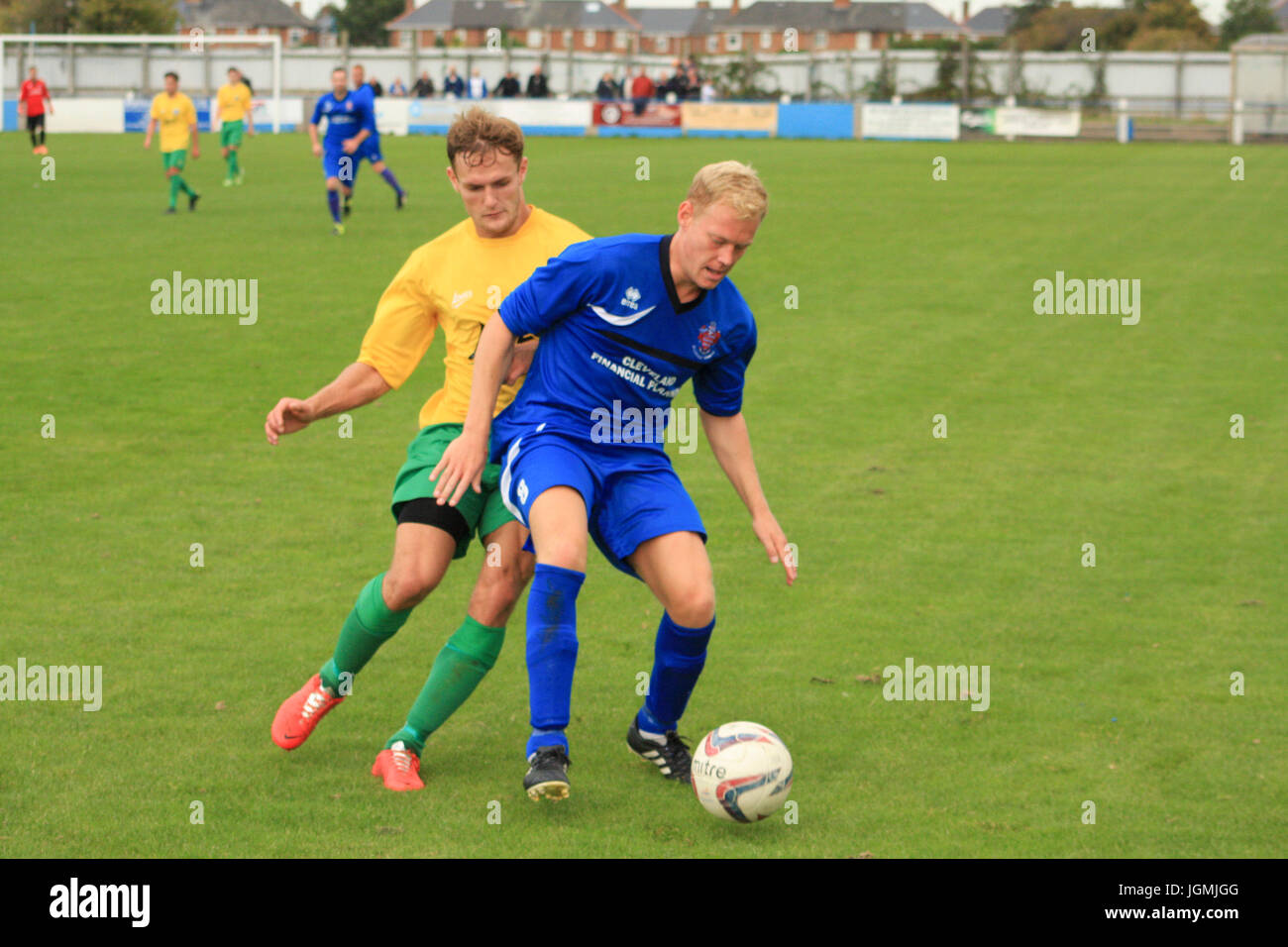 Local football match between Billingham and Stockton in north east ...