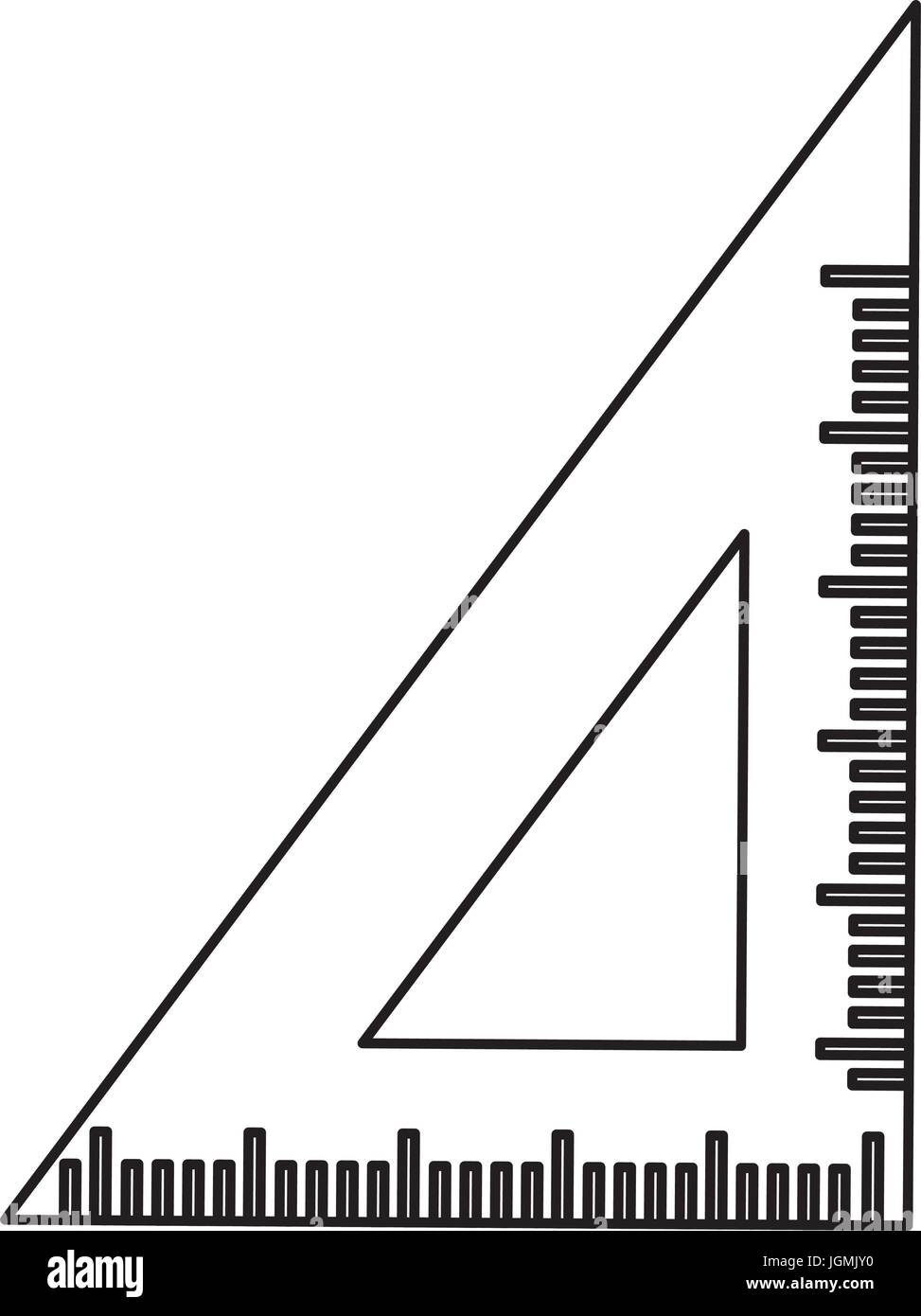 Black triangular ruler hi-res stock photography and images - Alamy