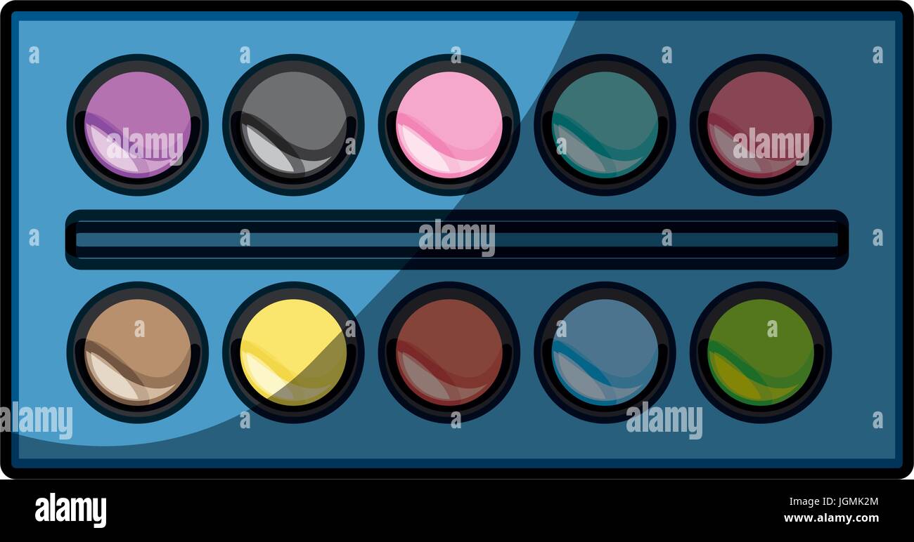 Paint palette isolated Stock Vector Image & Art - Alamy