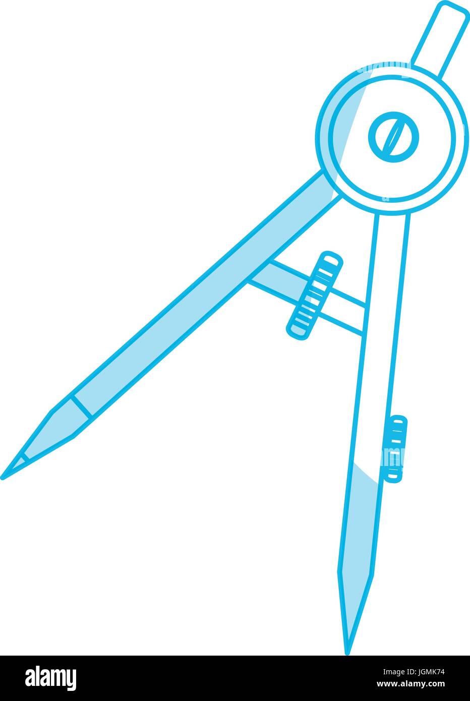 Compass geometry utensil Stock Vector Image & Art - Alamy