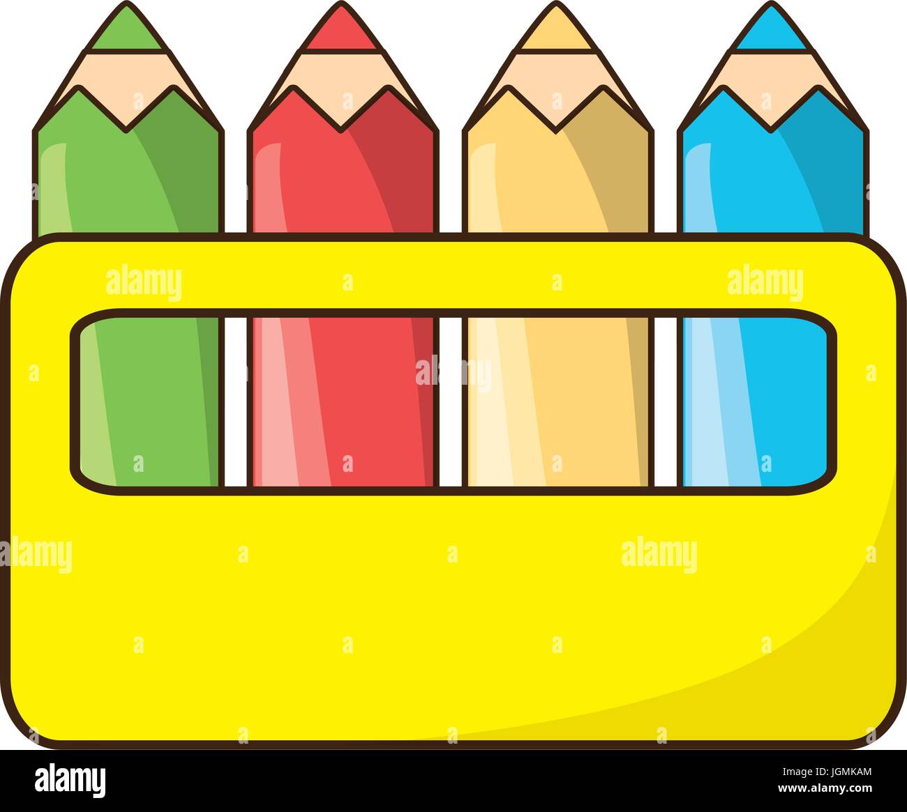 Pencil colors packaging Stock Vector Image & Art - Alamy