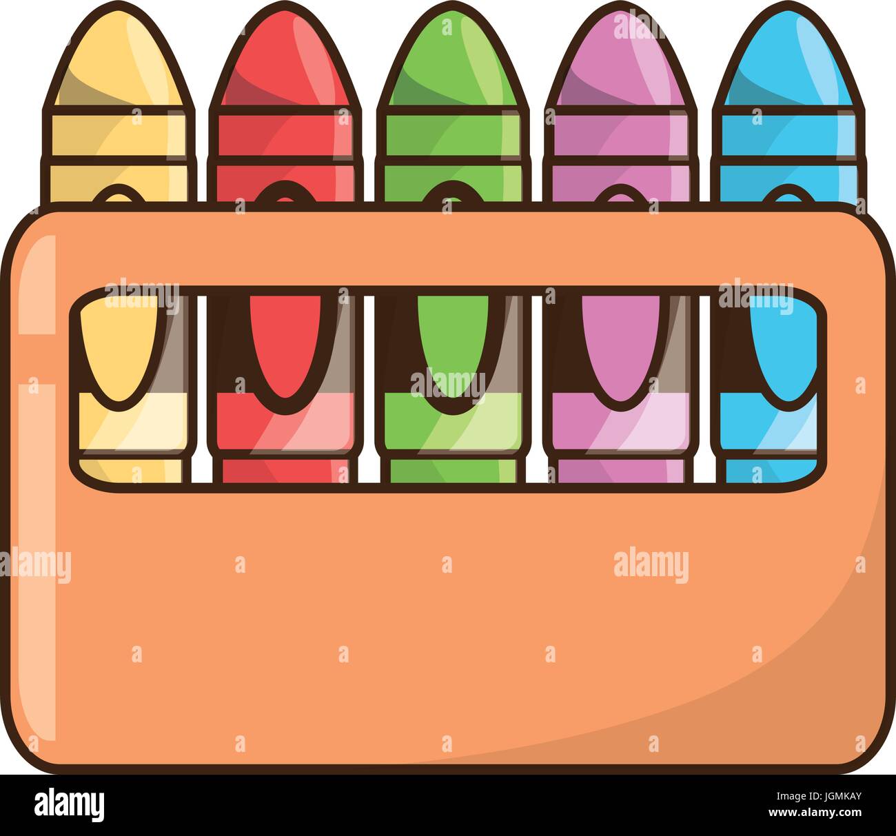 Cute crayons cartoon Stock Vector Image & Art - Alamy