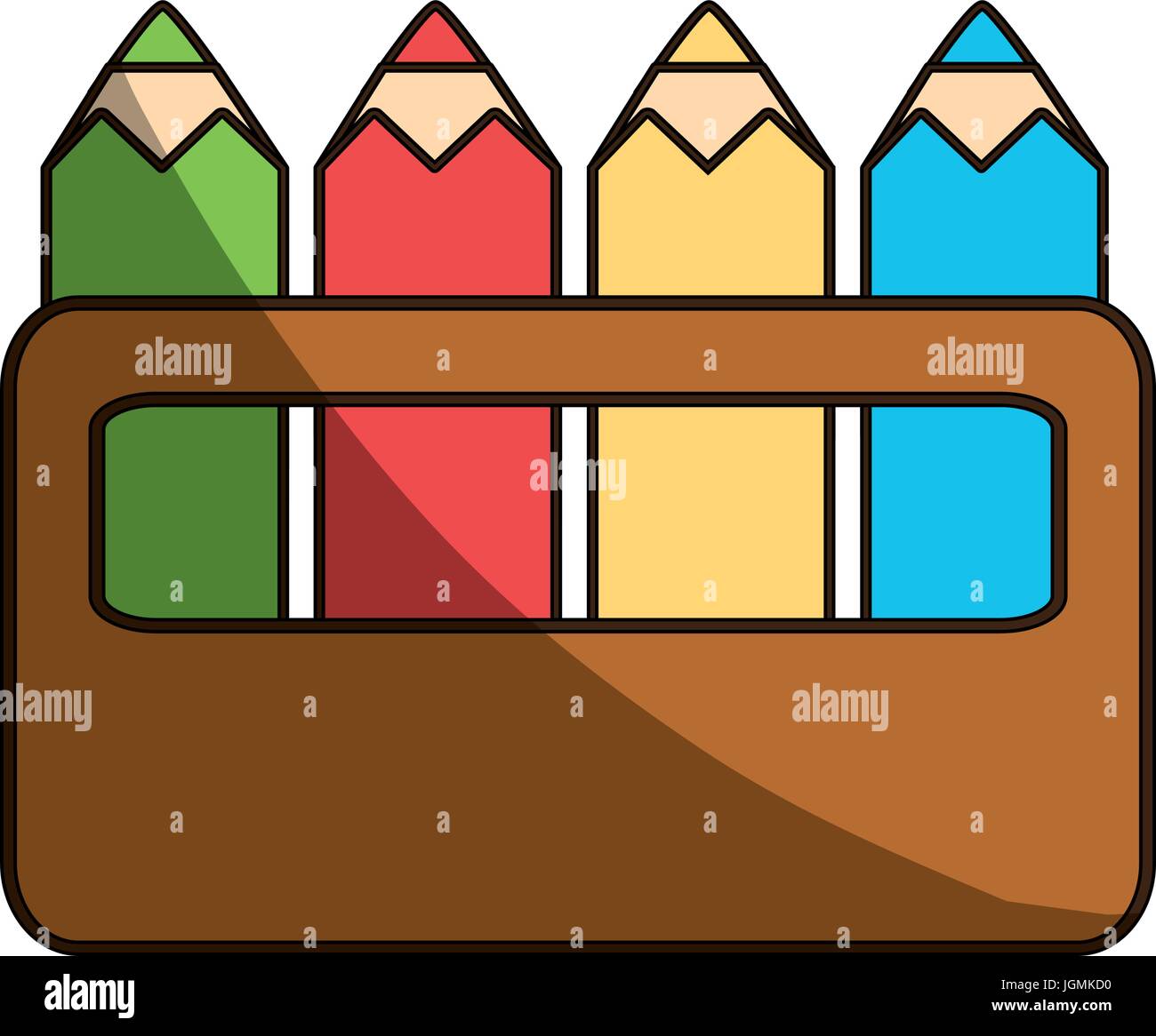 Pencil colors packaging Stock Vector Image & Art - Alamy