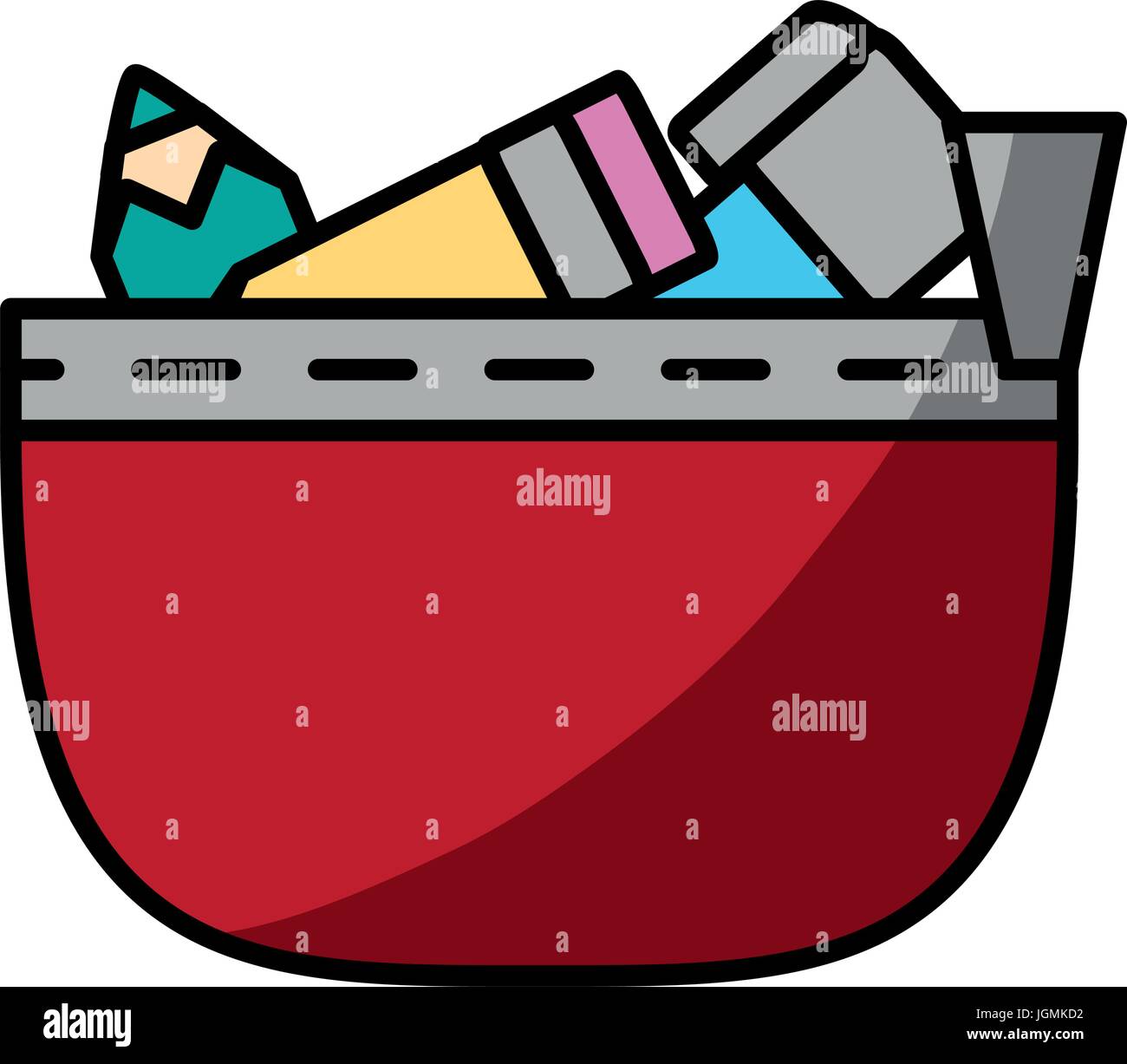Pencils case cartoon Stock Vector Image & Art - Alamy