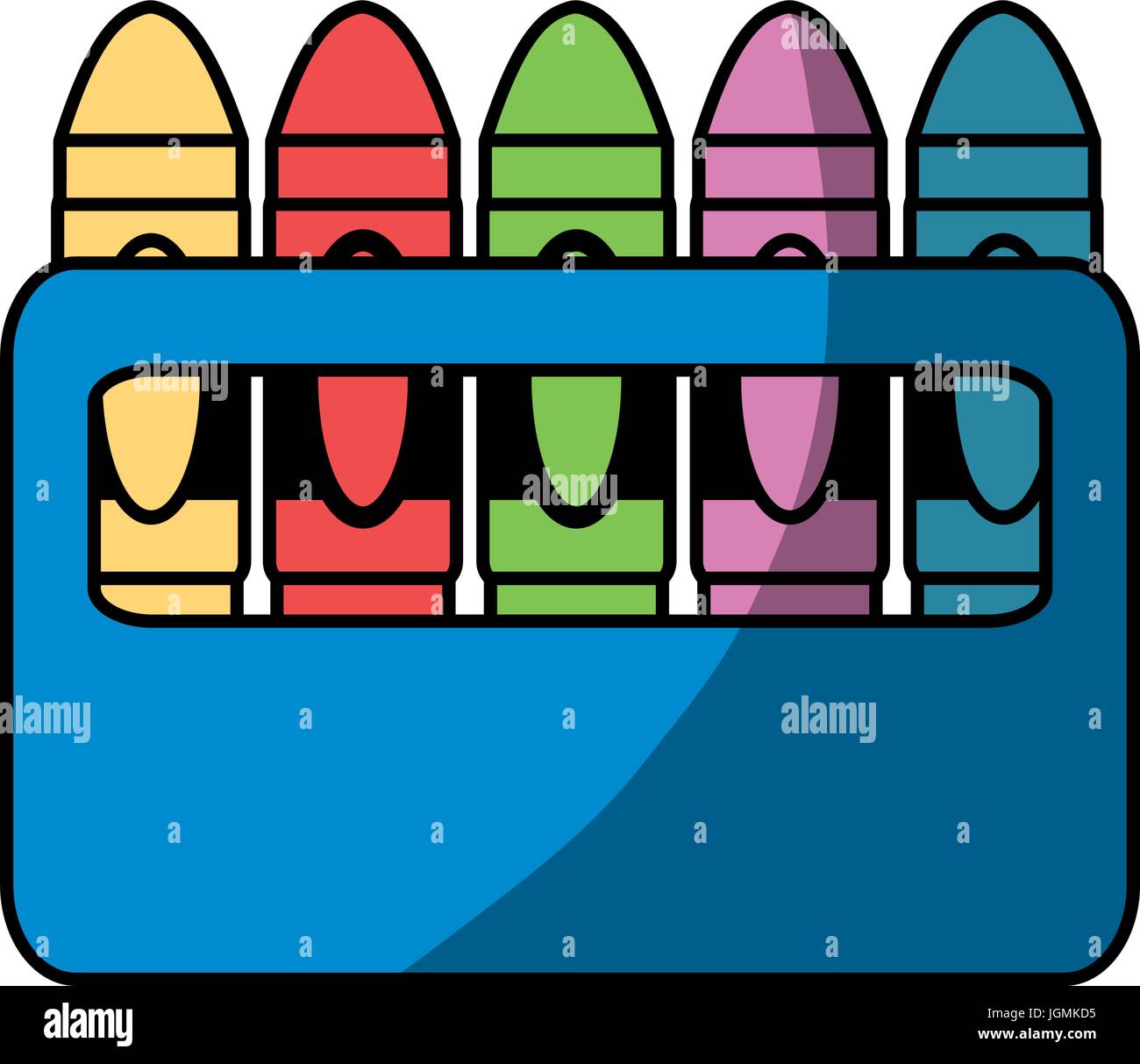 Cute crayons cartoon Stock Vector Image & Art - Alamy