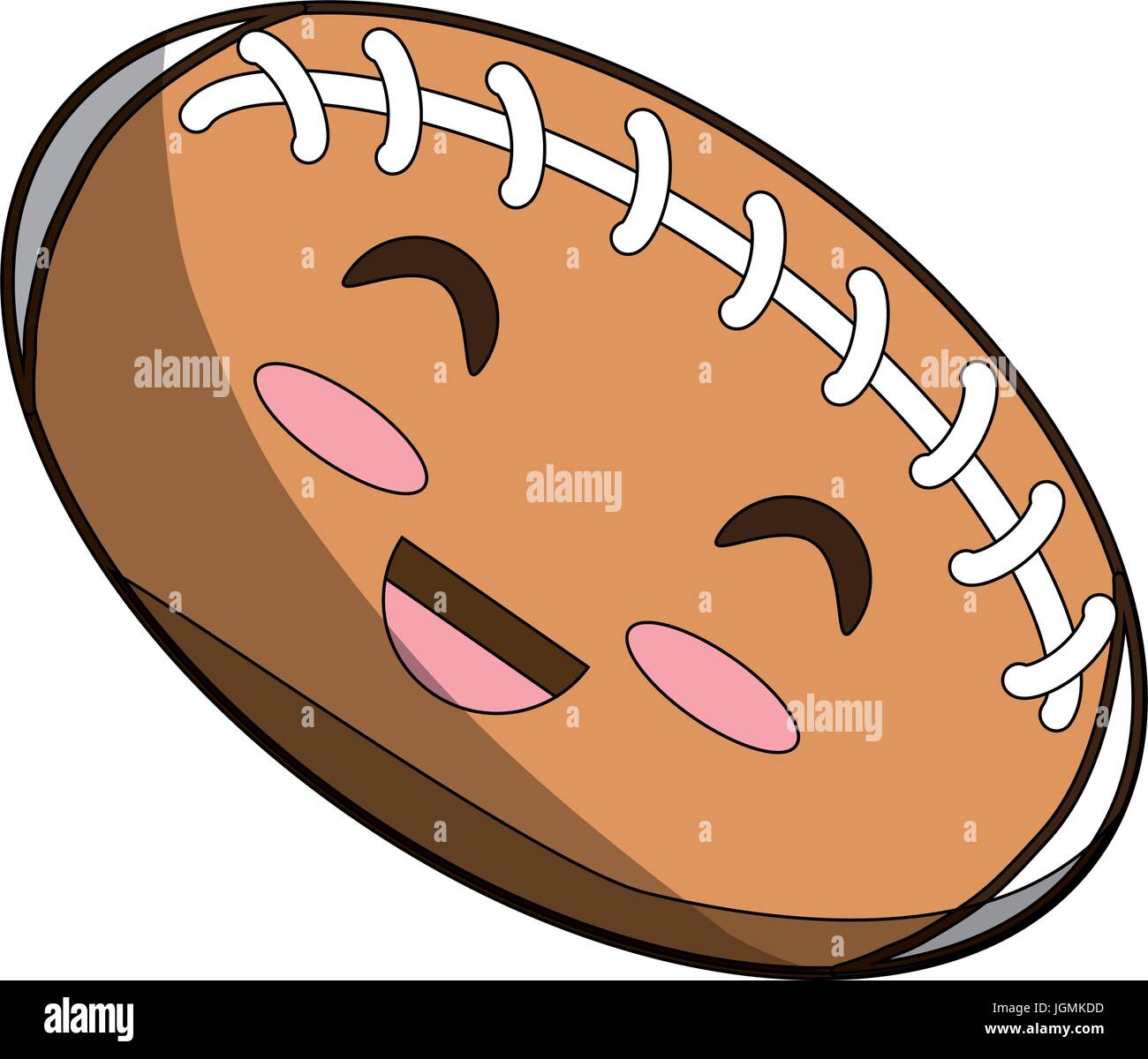 American football ball cartoon Stock Vector Image & Art - Alamy