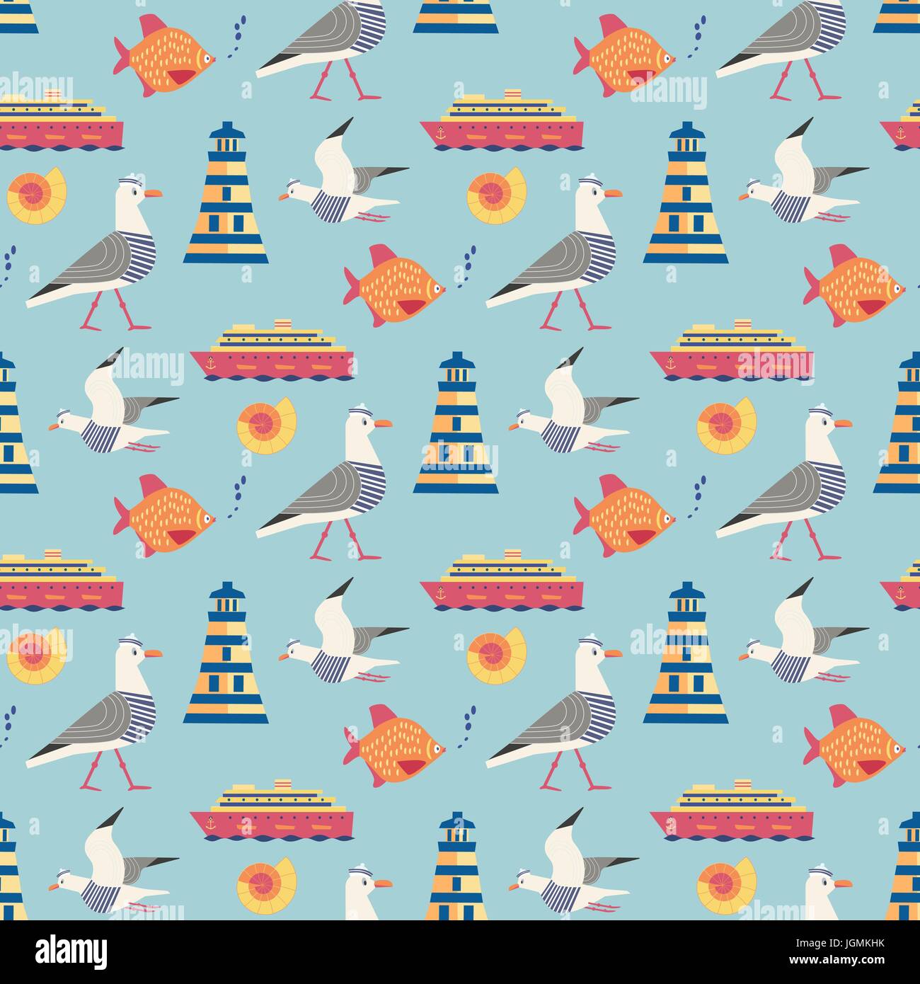 Maritime icons pattern Stock Vector Image & Art - Alamy