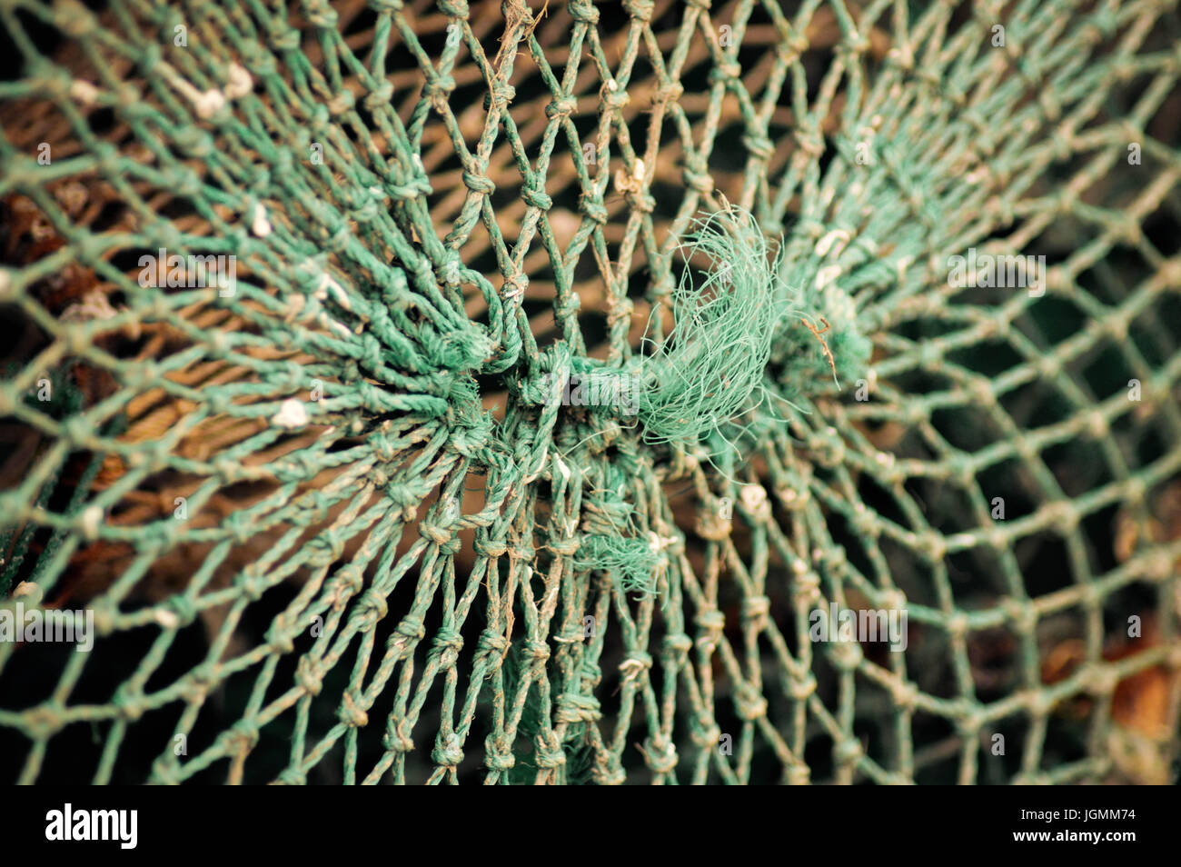 Fishing nets, ropes and Lobster pots Stock Photo - Alamy