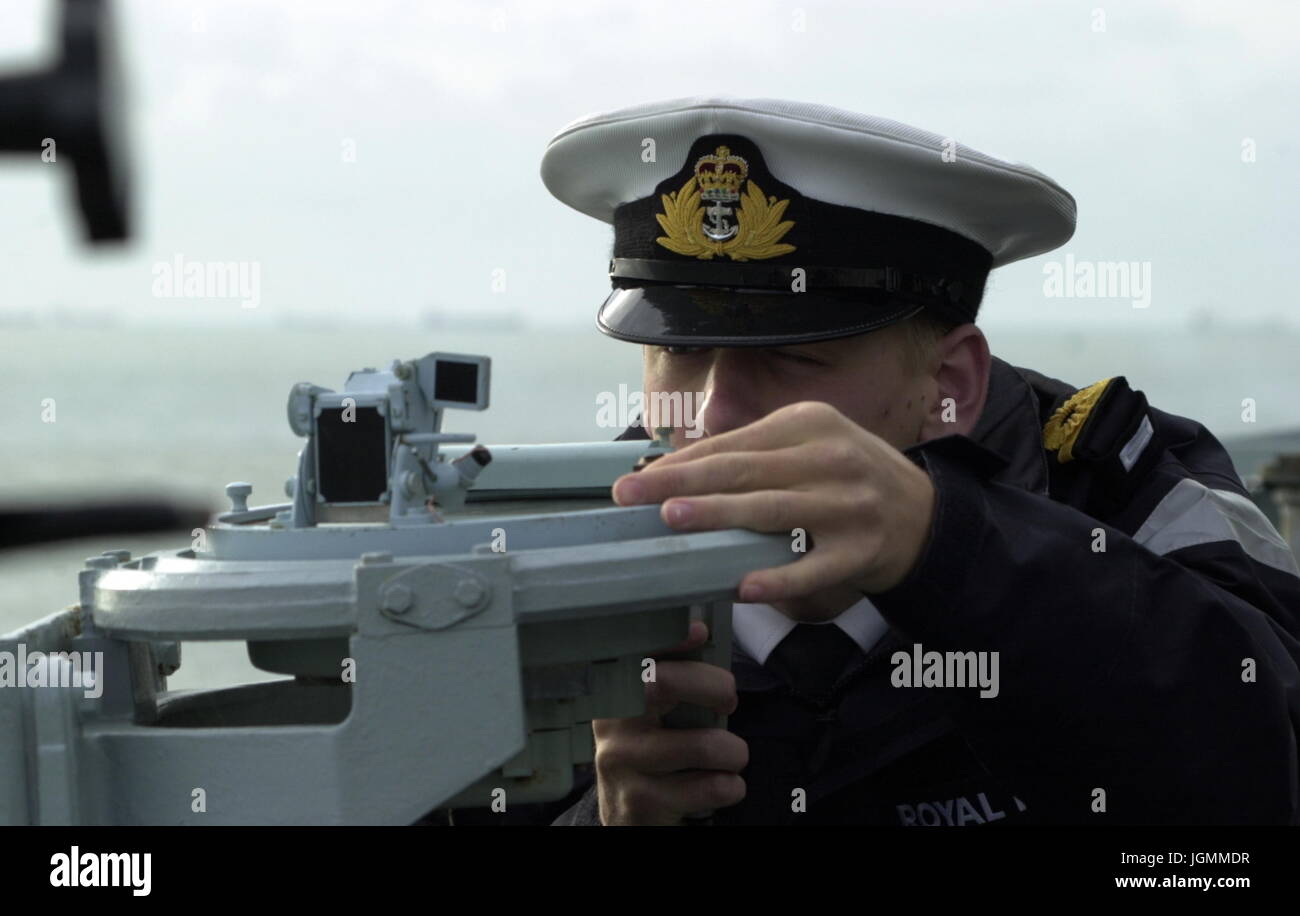 AJAXNETPHOTO. AT SEA, UK TERRITORIAL WATERS. - BEARING - ROYAL NAVAL ...